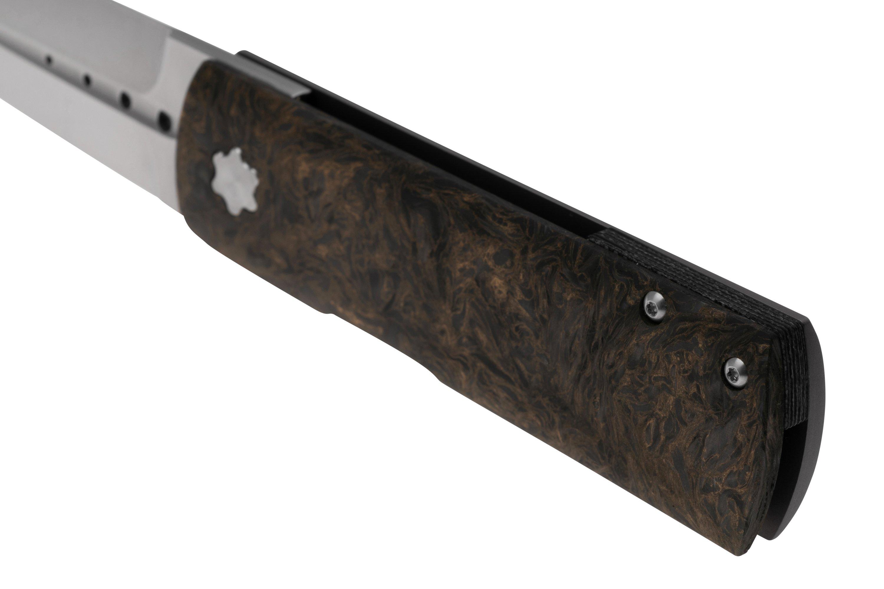 Maserin Daga 372-G, Elmax, Gold Fatcarbon, pocket knife, Attilio ...