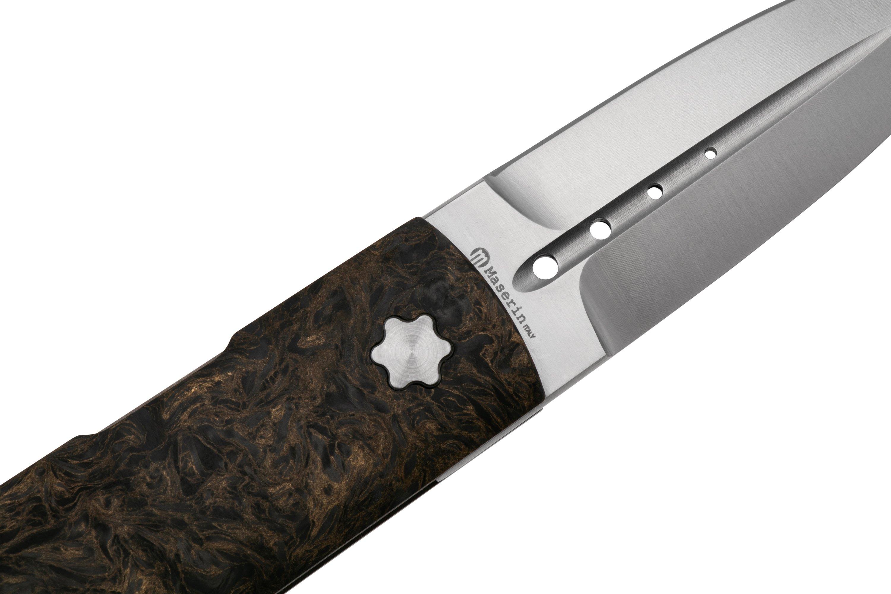 Maserin Daga 372-G, Elmax, Gold Fatcarbon, Taschenmesser, Attilio Morotti Design | Günstiger ...