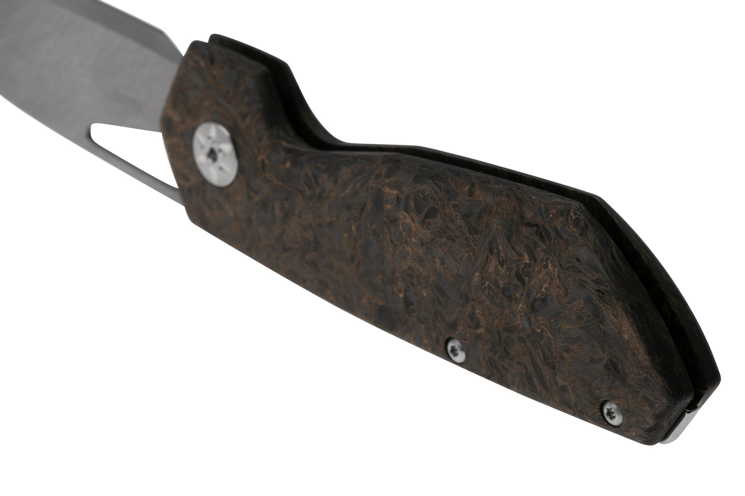 Maserin W1, 373-WTG, Tungsten, Gold Fatcarbon, pocket knife, Atillio ...