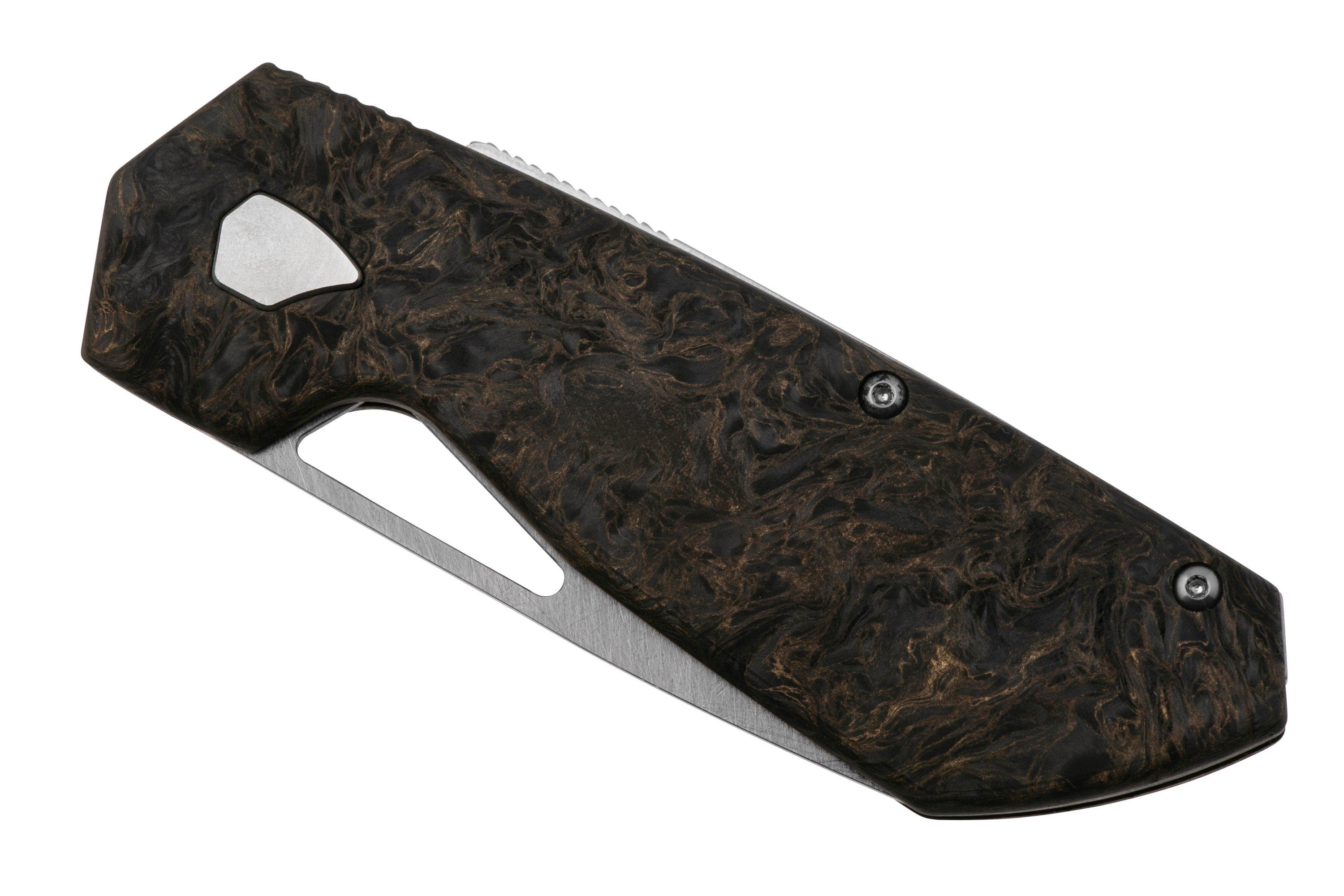 Maserin W1, 373-WTG, Tungsten, Gold Fatcarbon, pocket knife, Atillio ...