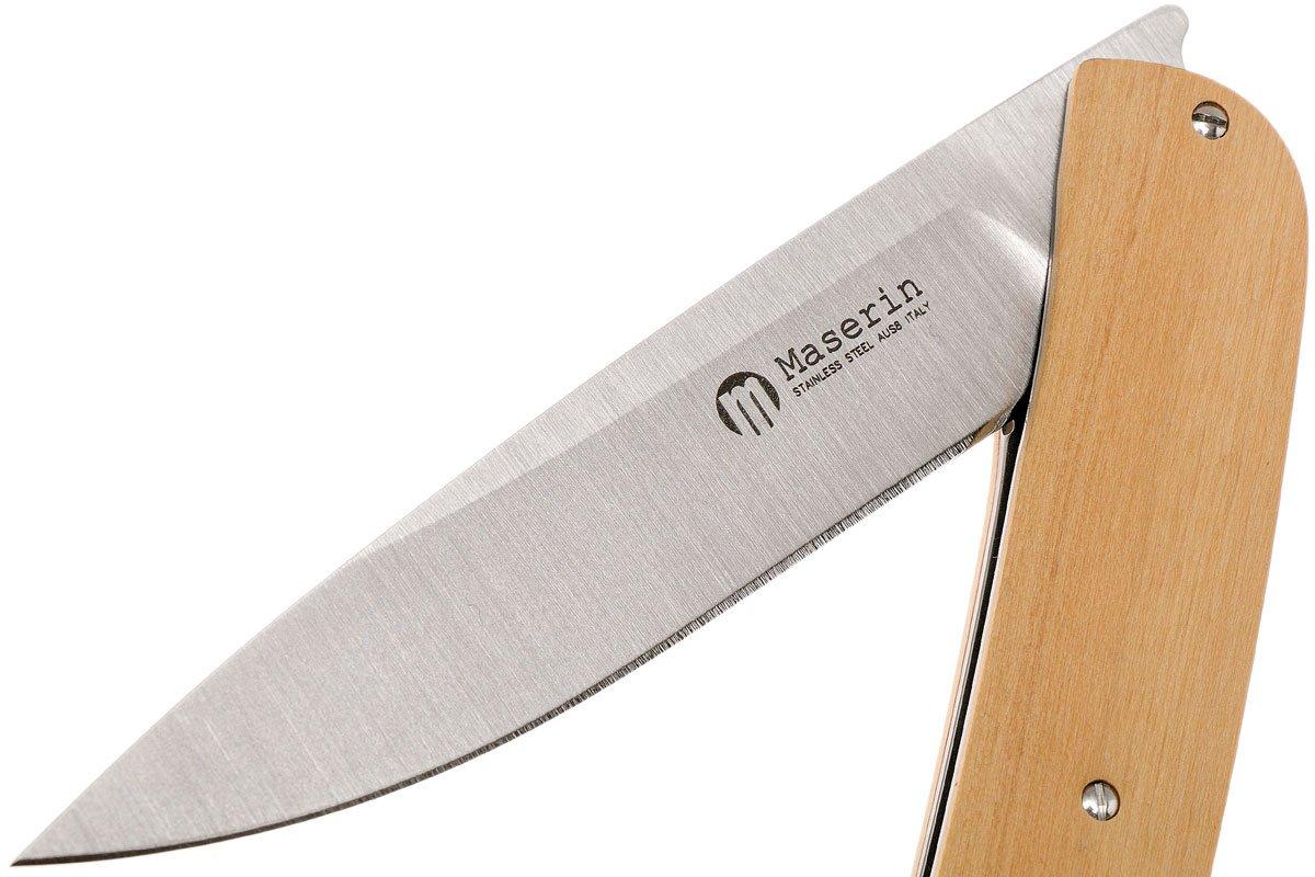 Maserin Gourmet Box Wood pocket knife, 380/BS | Advantageously shopping ...