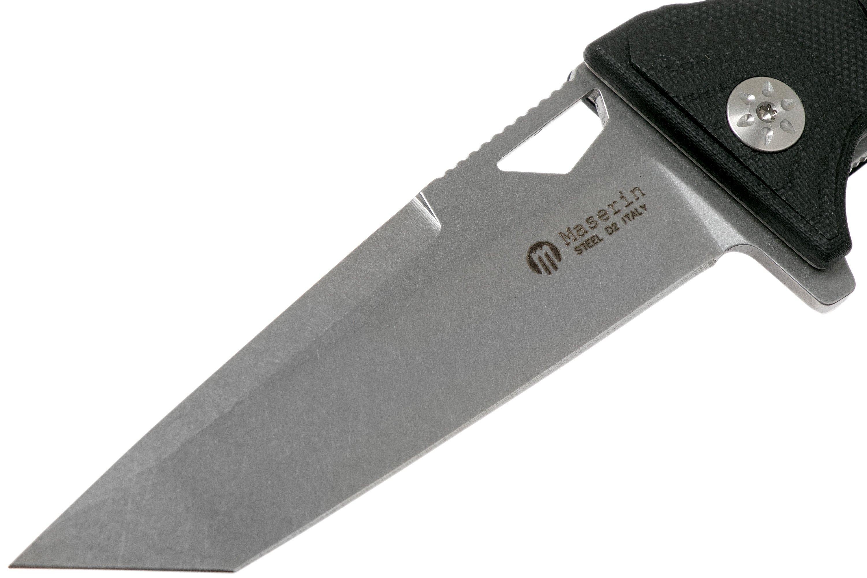 Maserin Artiglio Black 420-G10N pocket knife, Giacomo Toncelli design ...