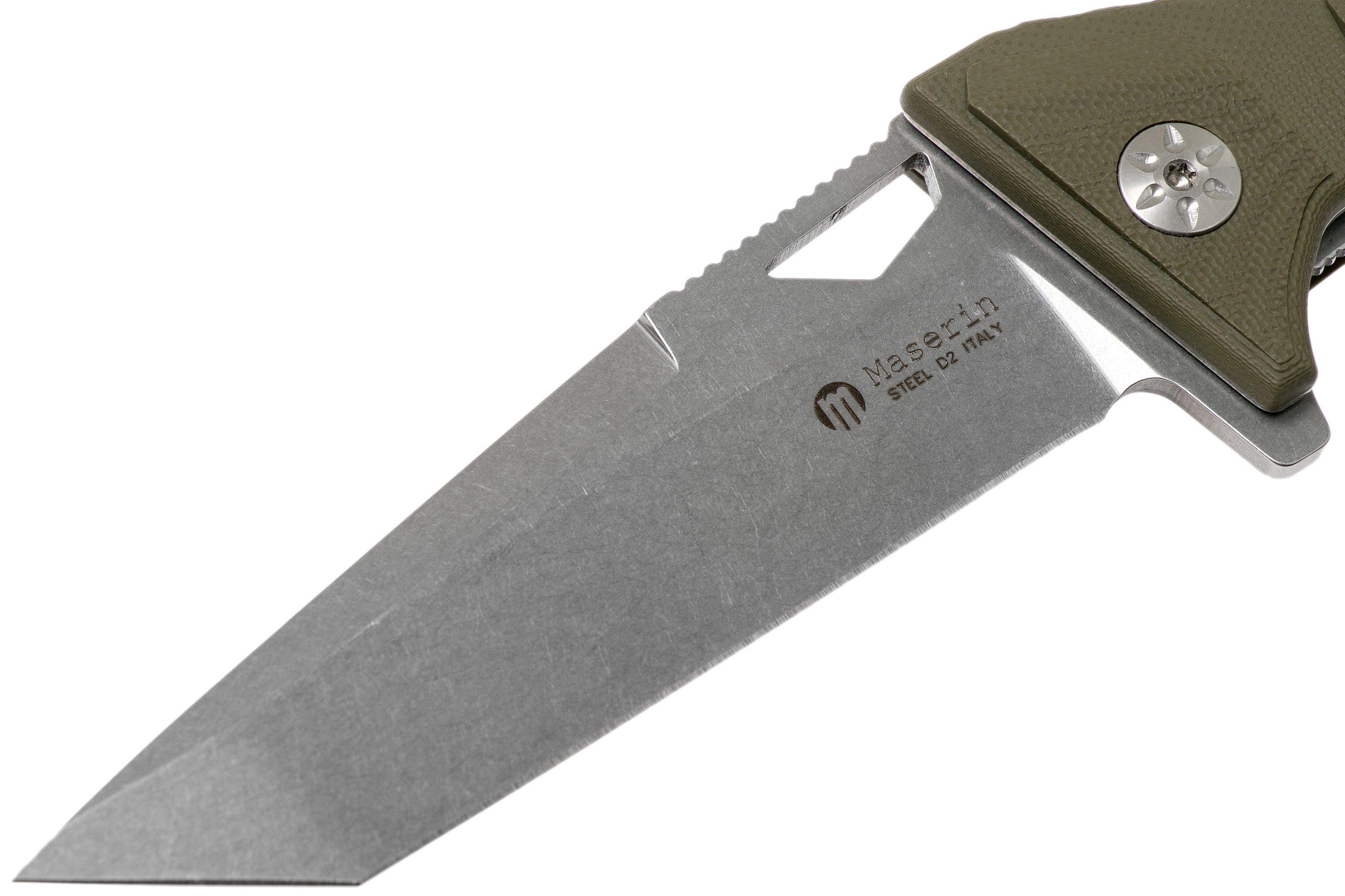 Maserin Artiglio Green 420-G10V pocket knife, Giacomo Toncelli design ...