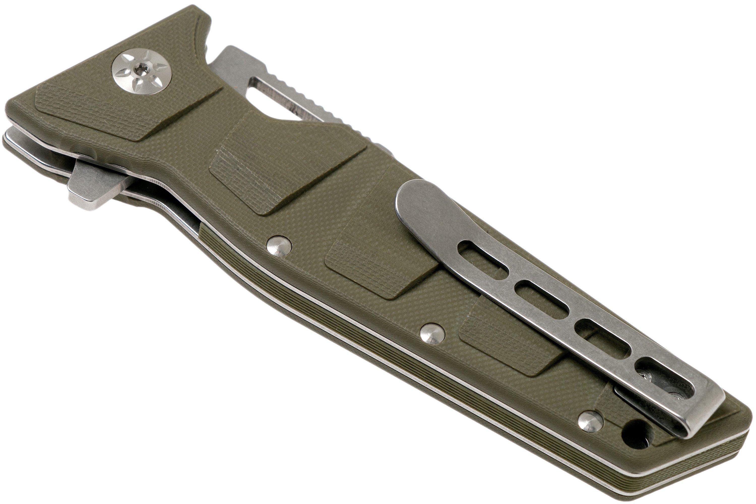 Maserin Artiglio Green 420-G10V pocket knife, Giacomo Toncelli design ...