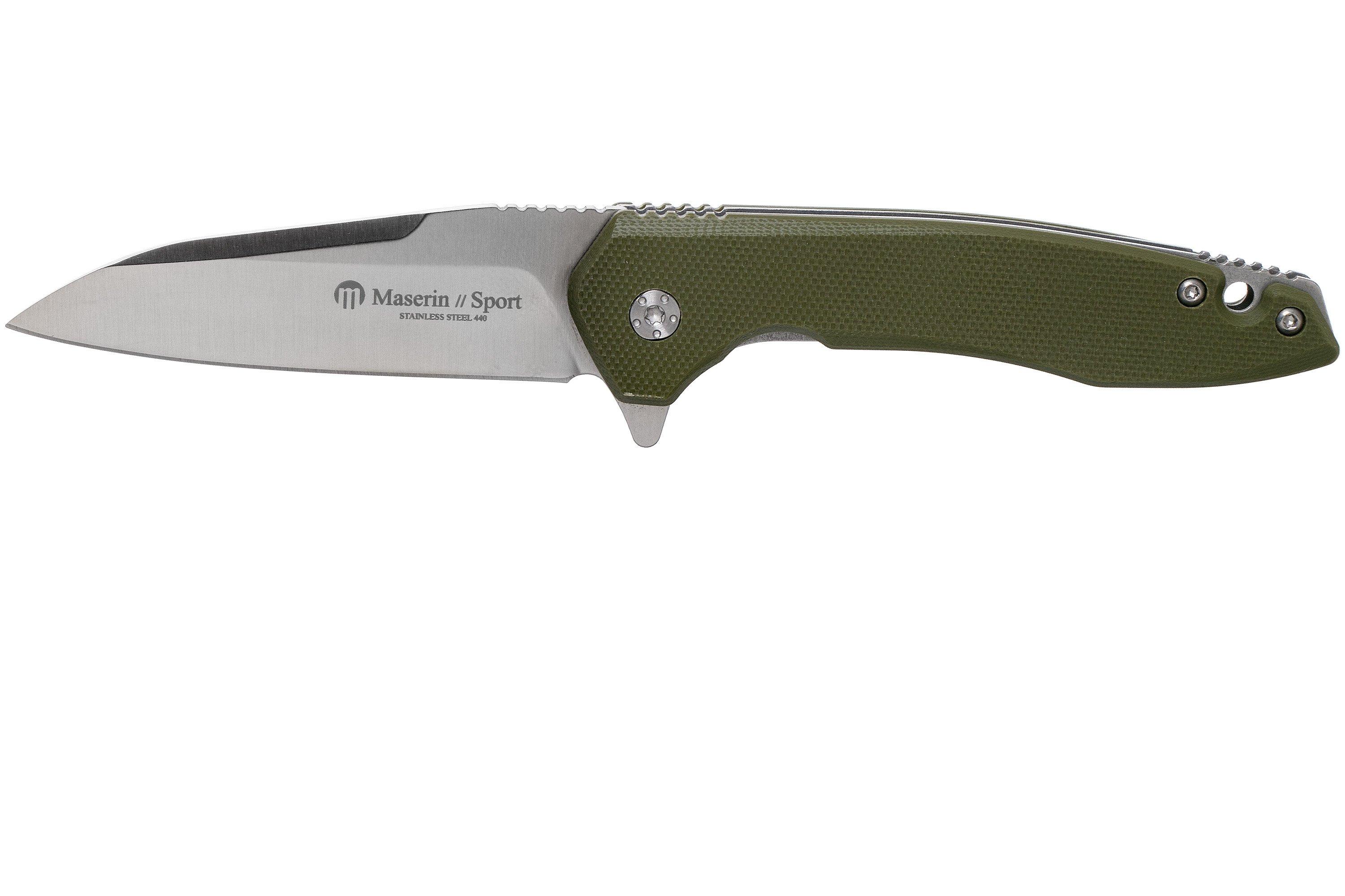 Maserin Sport 3 46003G10V Green G10 pocket knife | Advantageously ...
