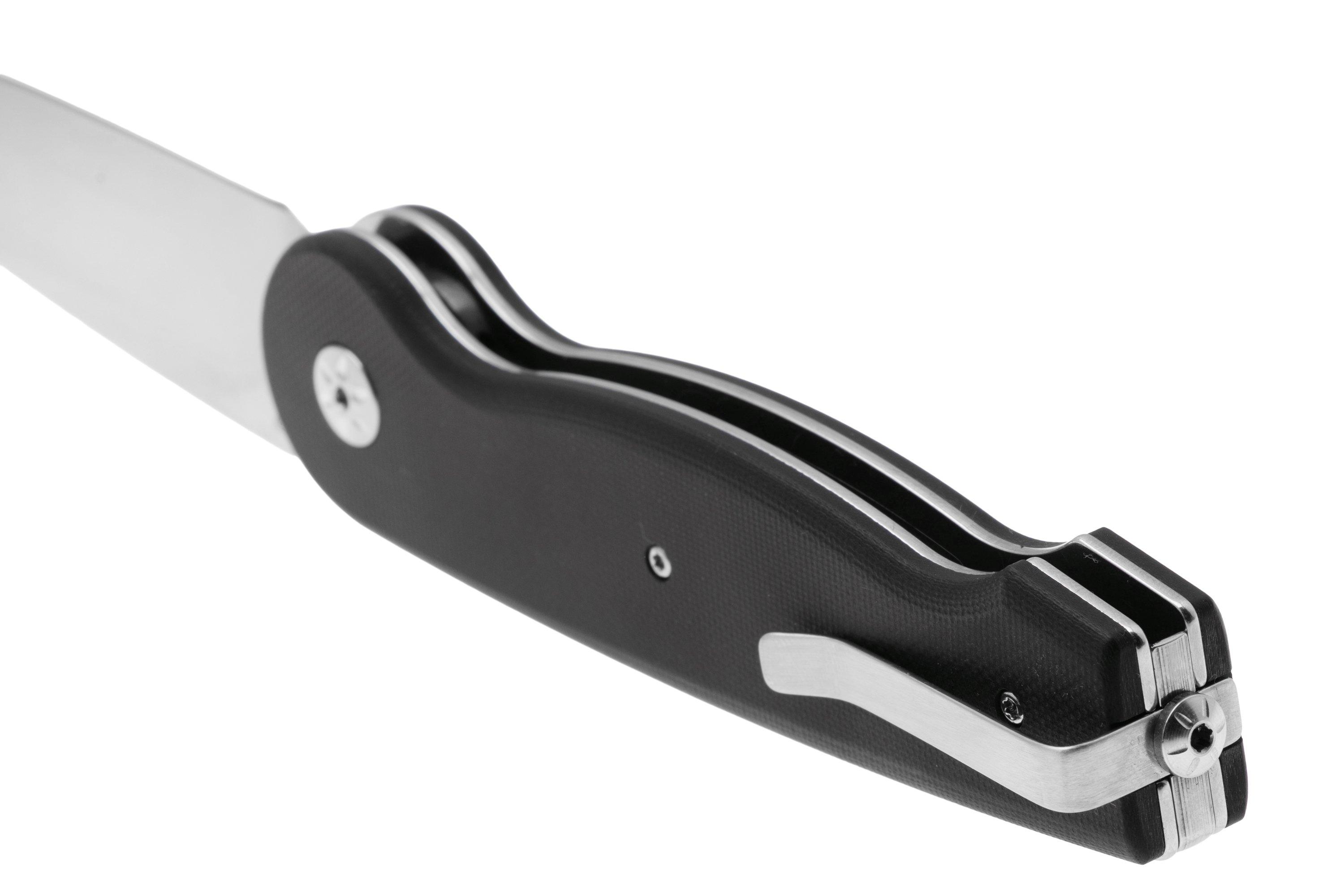 Maserin Summit 490-G10N, Satin MagnaCut, Black G10 pocket knife ...