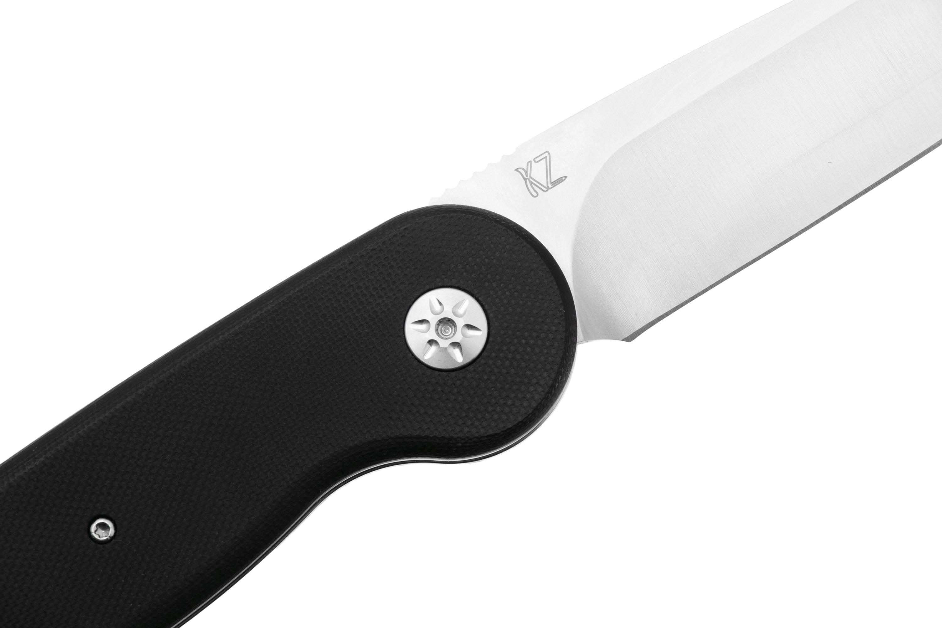 Maserin Summit 490-G10N, Satin MagnaCut, Black G10 pocket knife ...