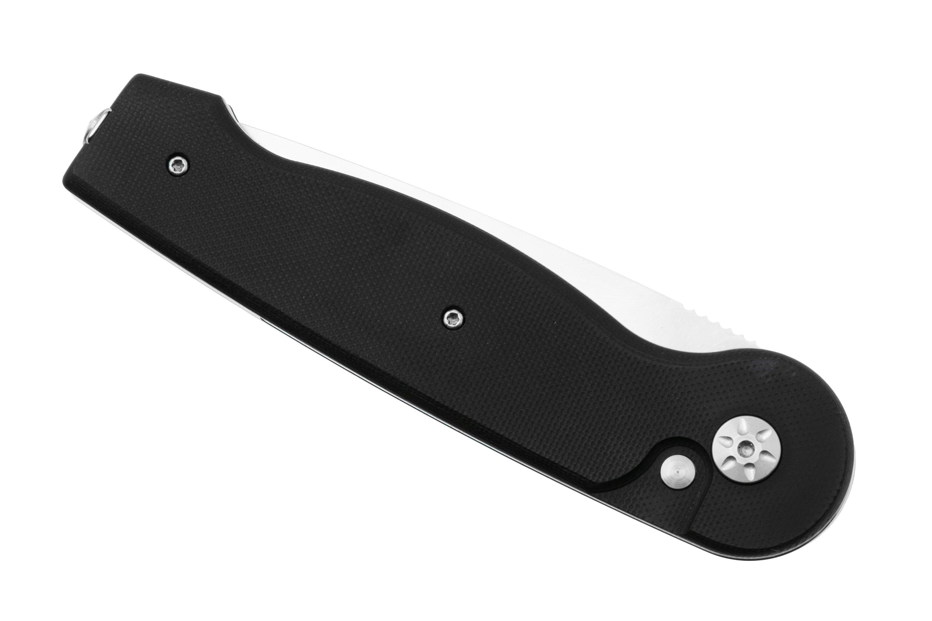 Maserin Summit 490-G10N, Satin MagnaCut, Black G10 pocket knife ...