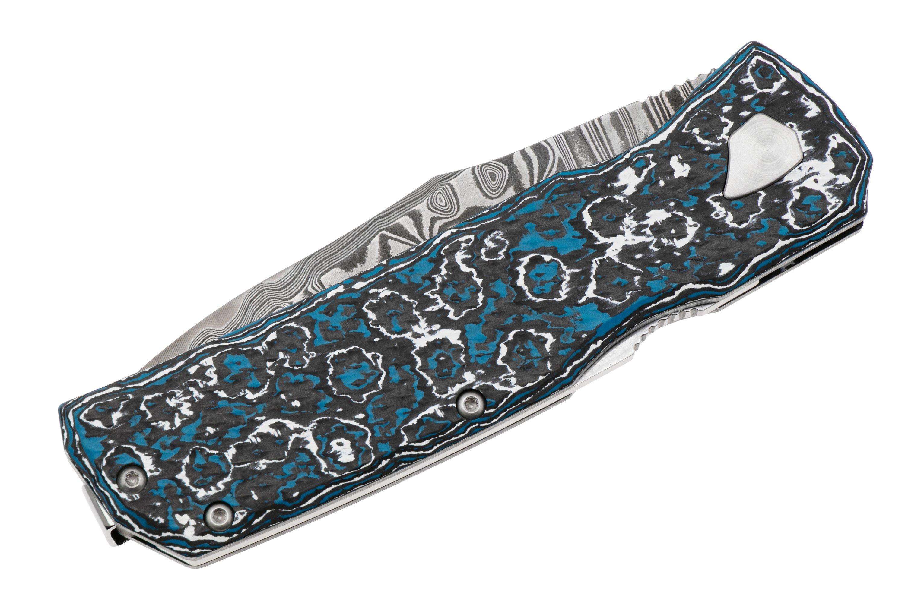 Maserin 502/DM POWER MagnaCore, MagnaCut Damascus, Frost Fatcarbon, Limited Edition pocket knife ...