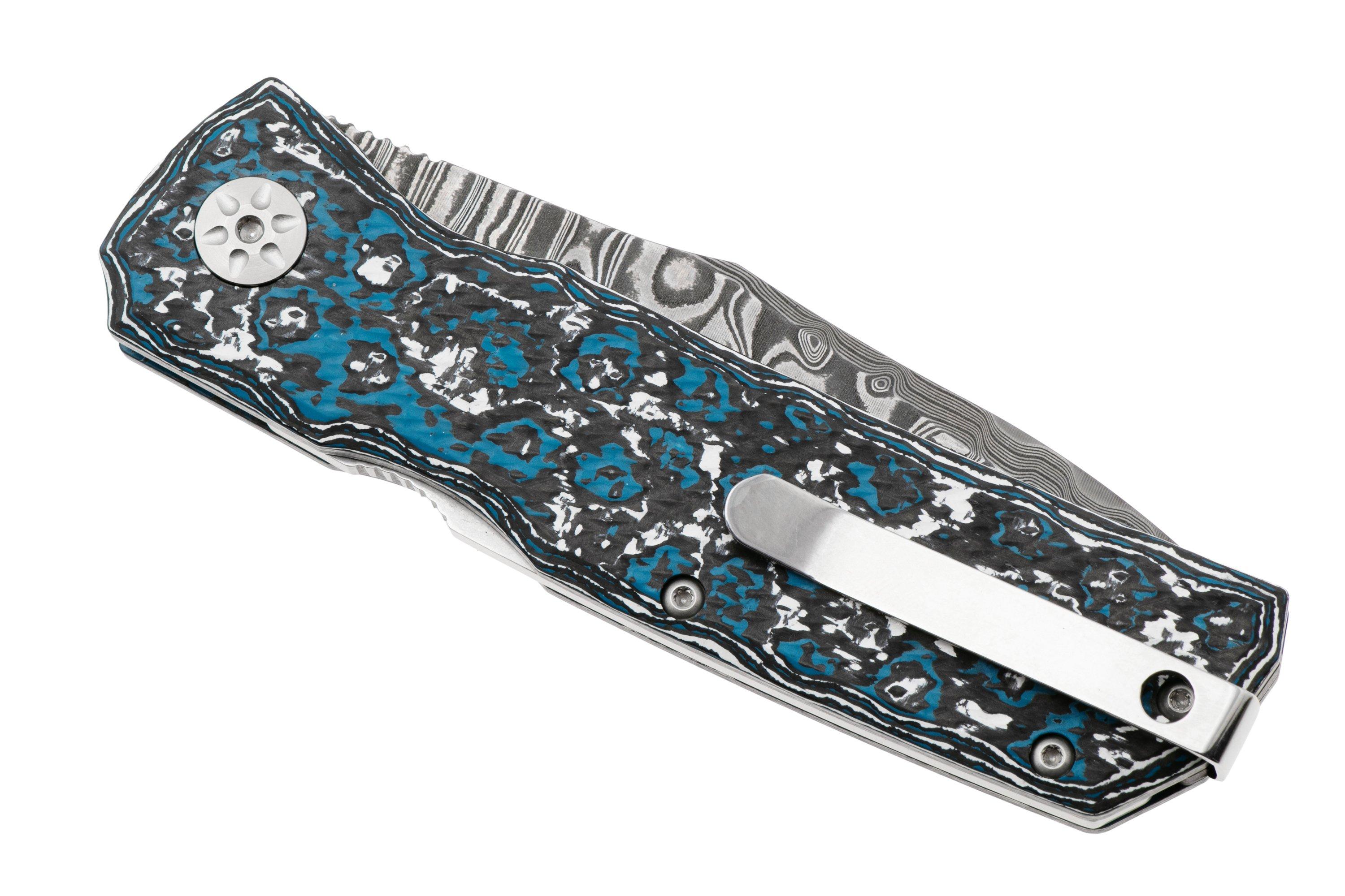 Maserin 502/DM POWER MagnaCore, MagnaCut Damascus, Frost Fatcarbon, Limited Edition pocket knife ...