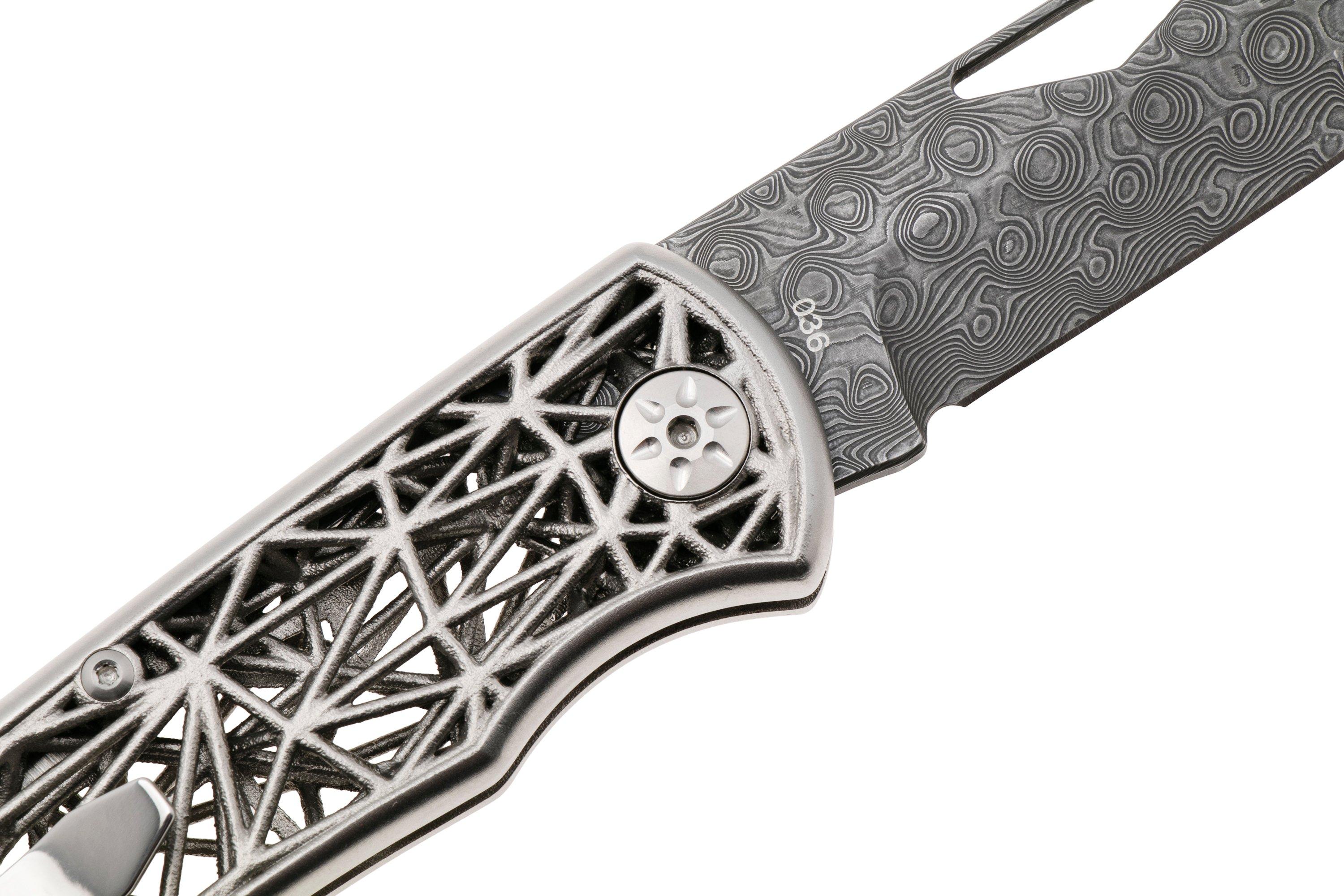 Maserin 504/D Nexus Small Roses Damascus, Steel 3D Printed, Limited ...