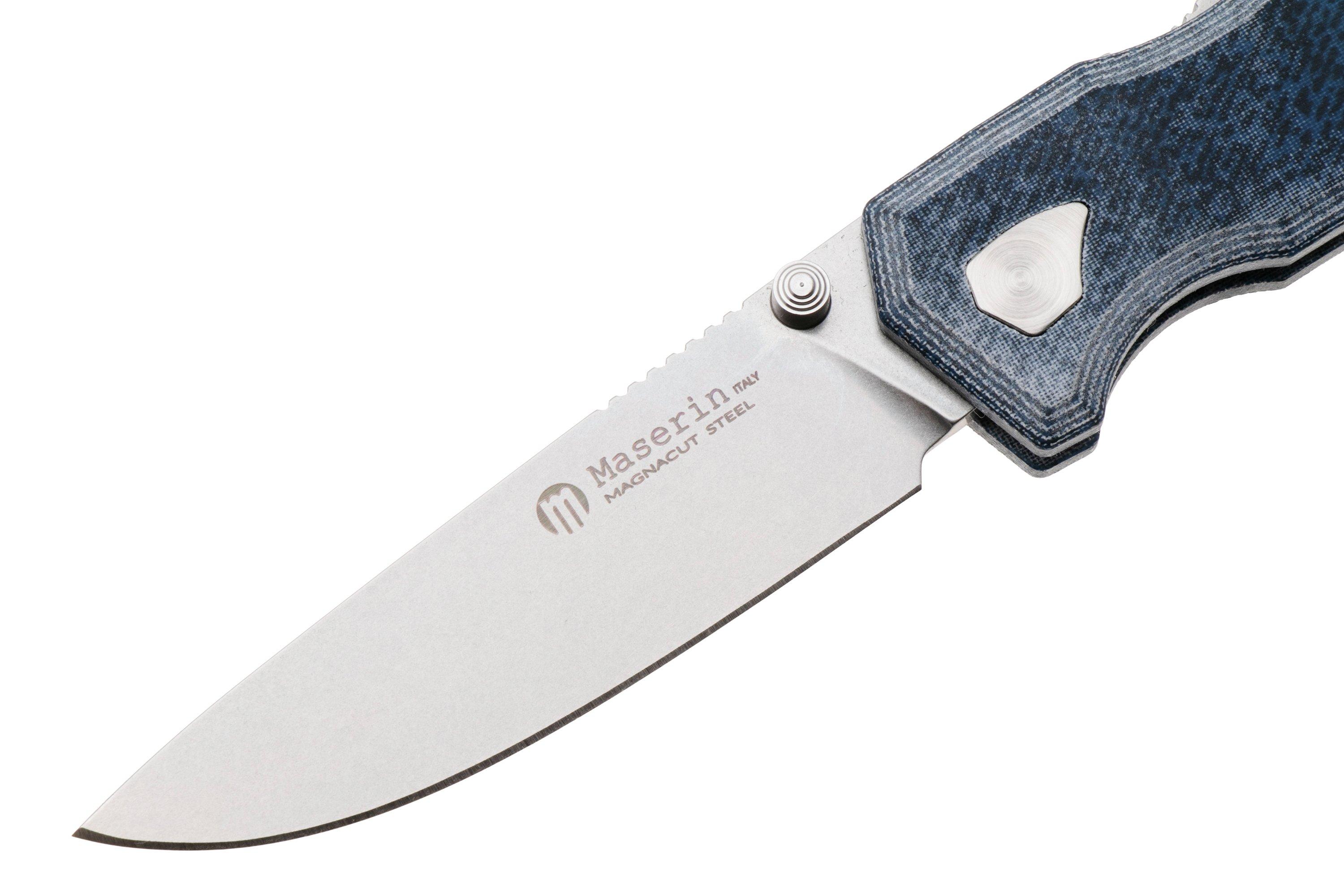 Maserin 630/MCJ Pulse Magnacut, Denim Jeans Micarta, pocket knife, Igor ...
