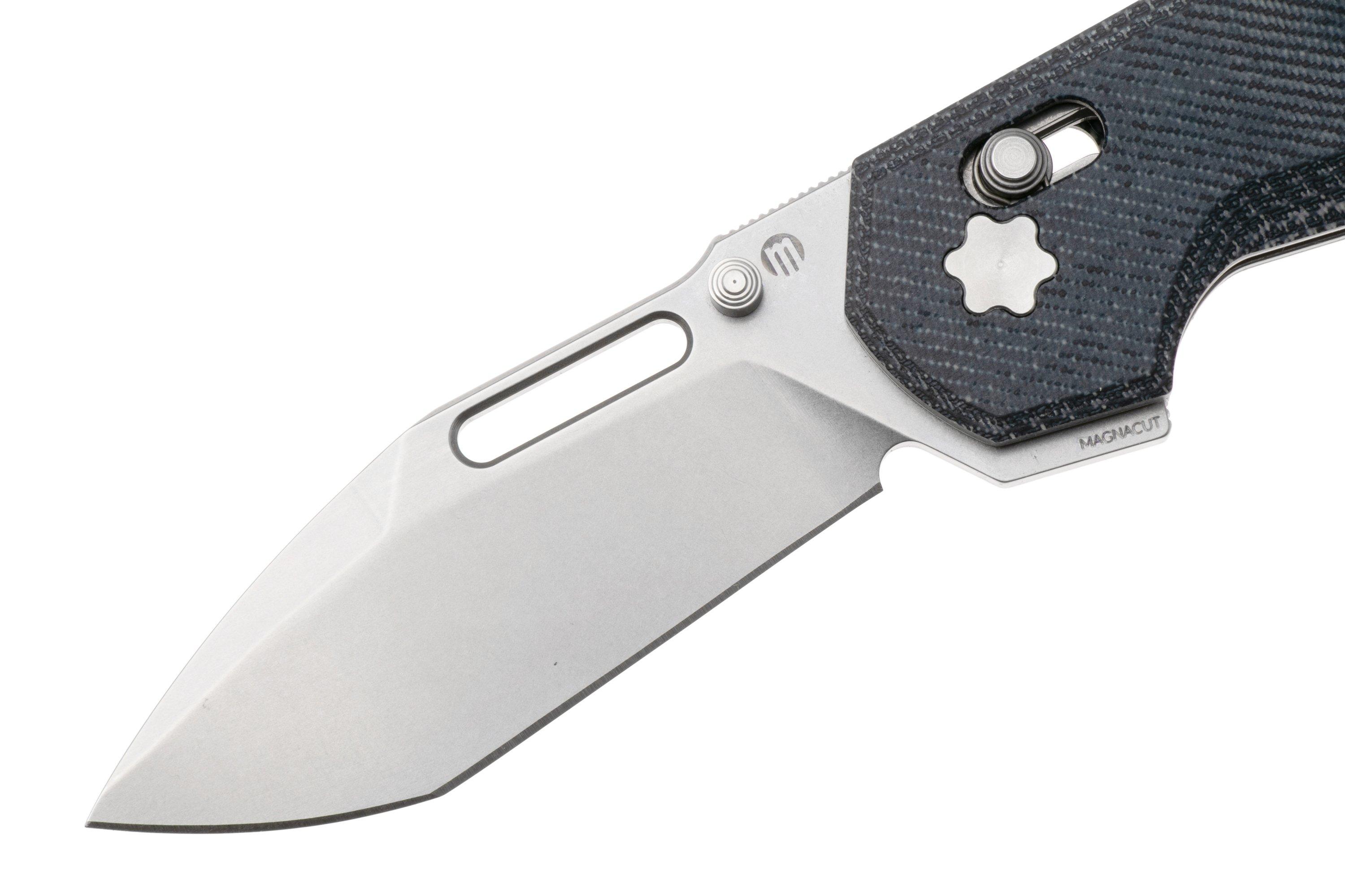 Maserin 632 CB-1 Stonewashed CPM MagnaCut, Black Denim Micarta, pocket ...