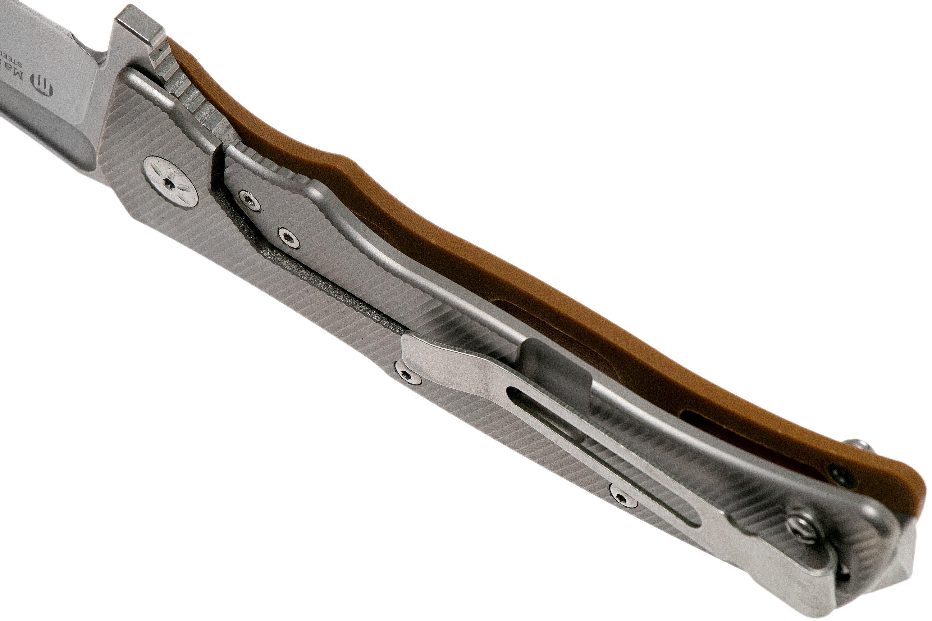 Maserin Reactor 681/G10M Brown G10 pocket knife | Advantageously ...