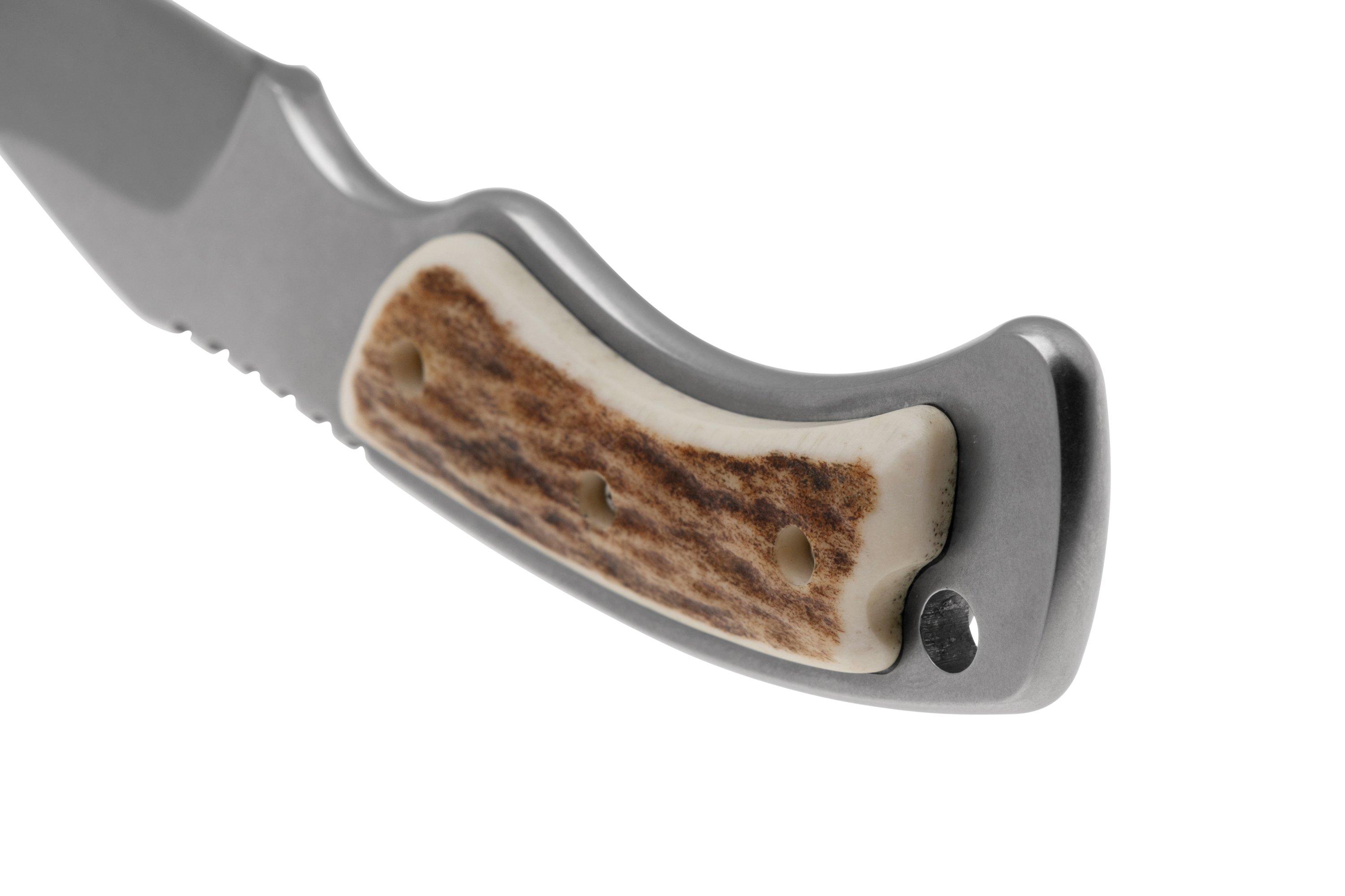 Maserin Mini Trapper 924-CV-1 Stonewashed Elmax, Stag Horn, Leather ...