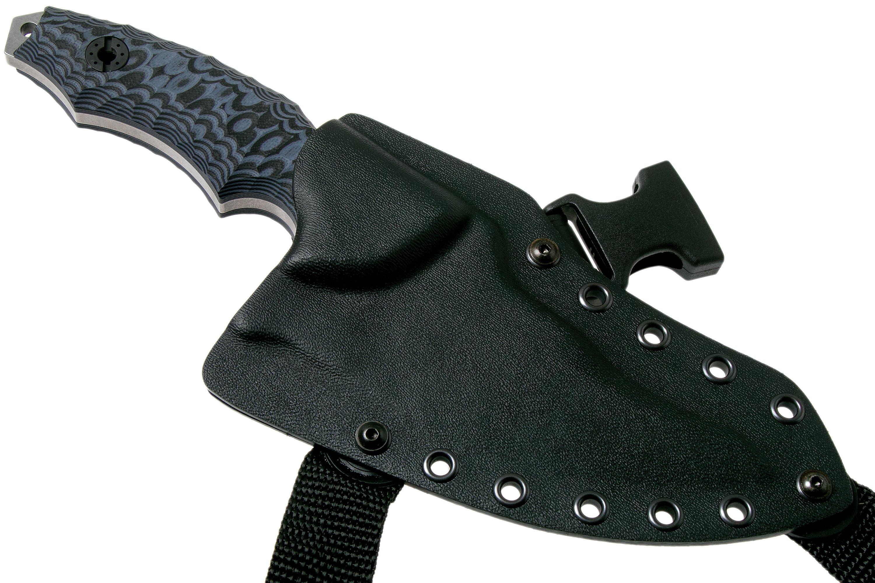 Maserin Badger 940-G10G Grey G10 vaststaand mes, Alessandro Zanin ...