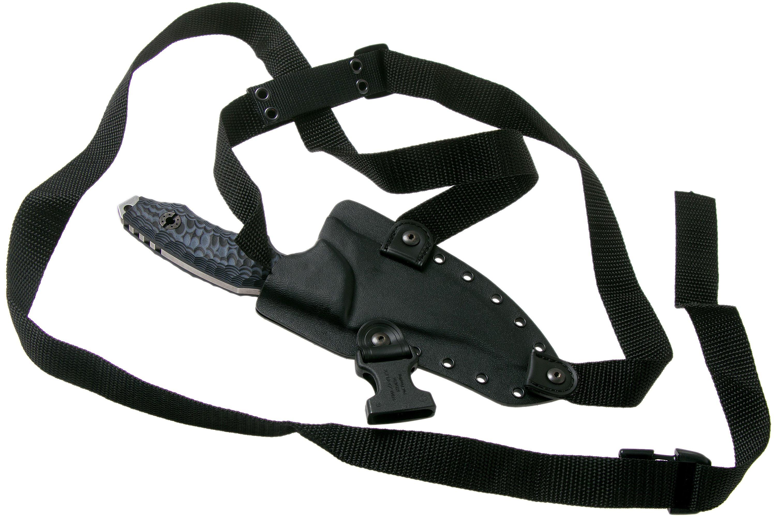 Maserin Badger 940-G10G Grey G10 cuchillo fijo, Alessandro Zanin design ...
