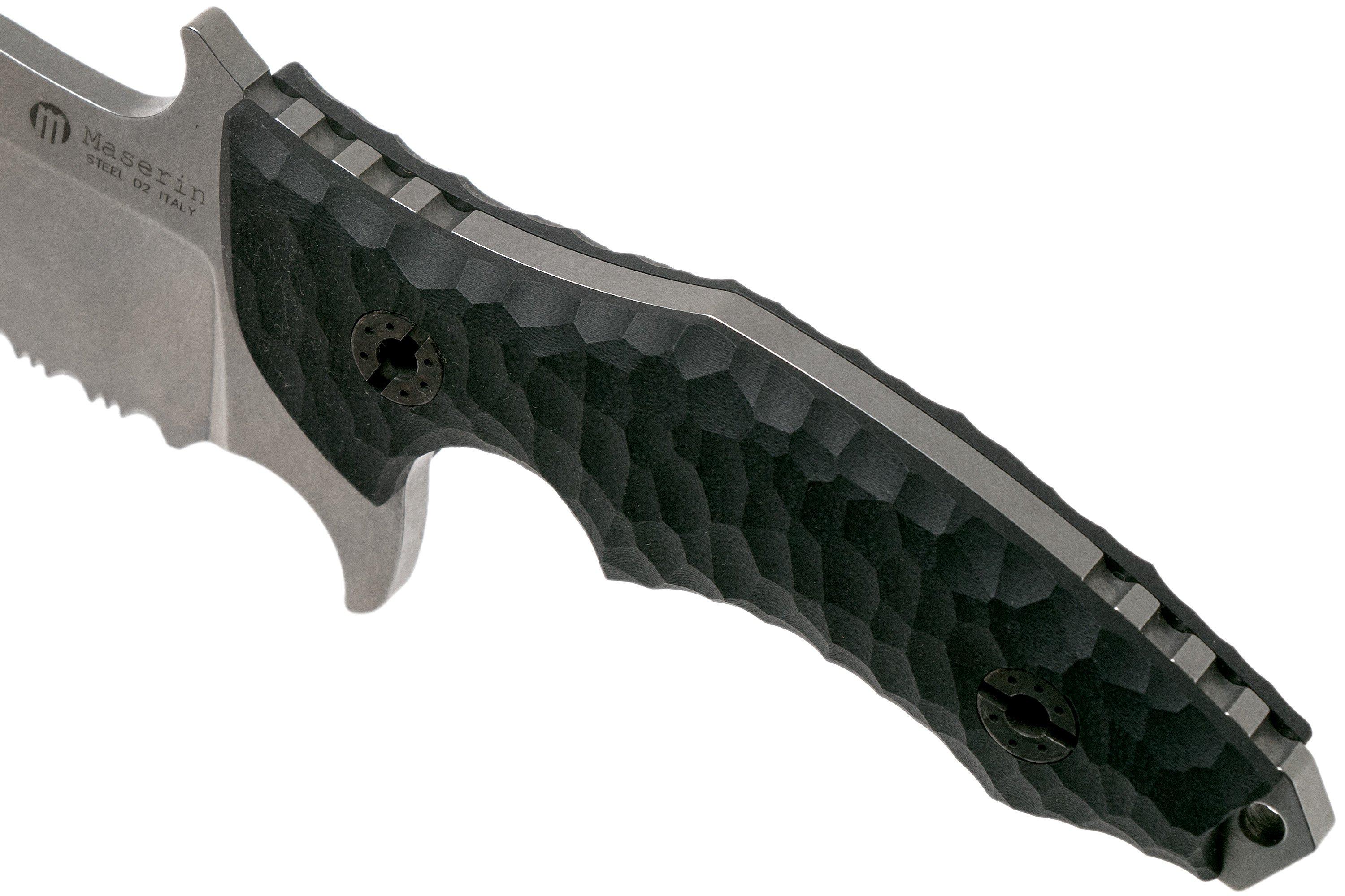 Maserin Badger 940-G10N Black G10 coltello fisso, Alessandro Zanin ...