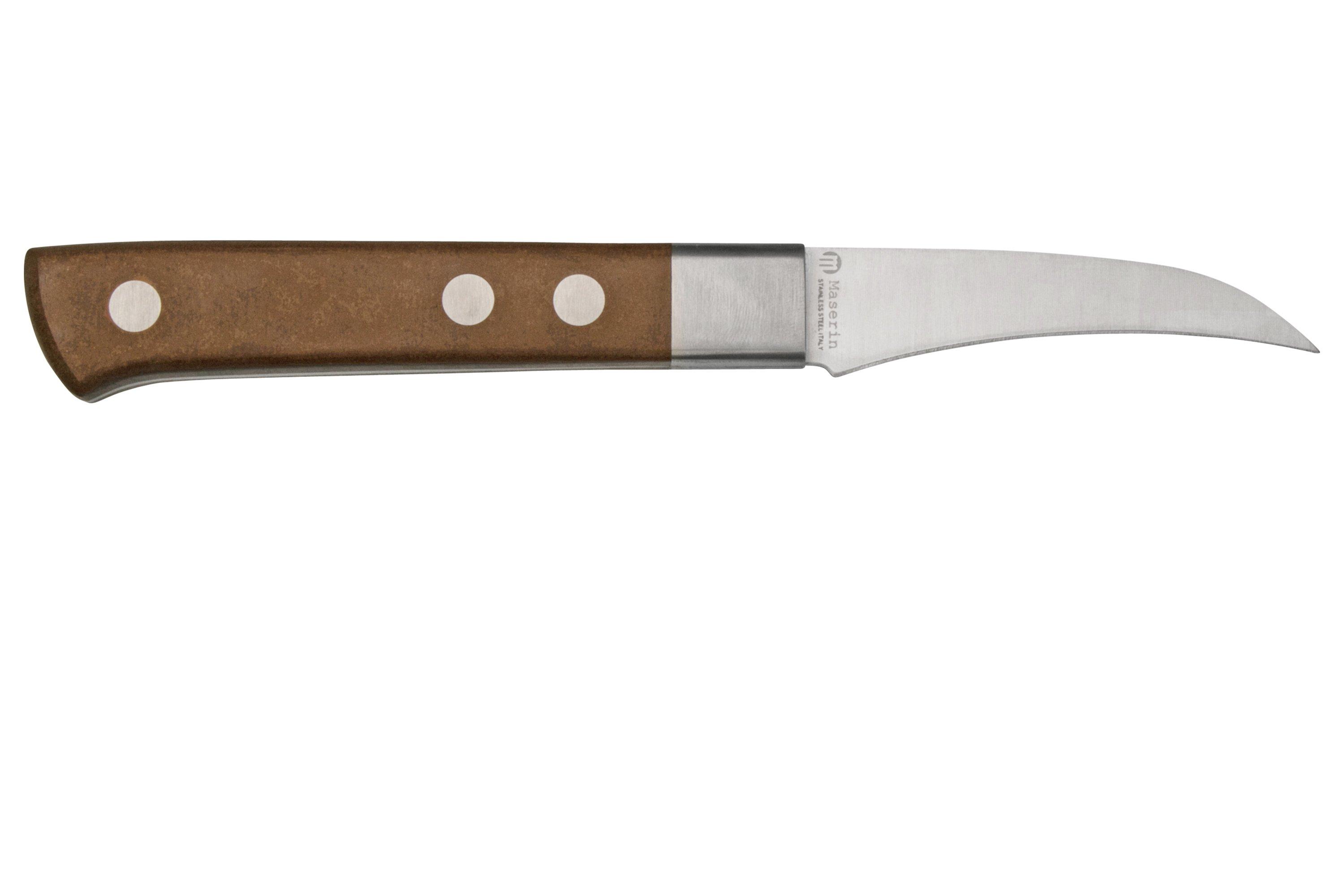 Maserin TEGI 2500-07PM turning knife brown, 7cm | Advantageously ...
