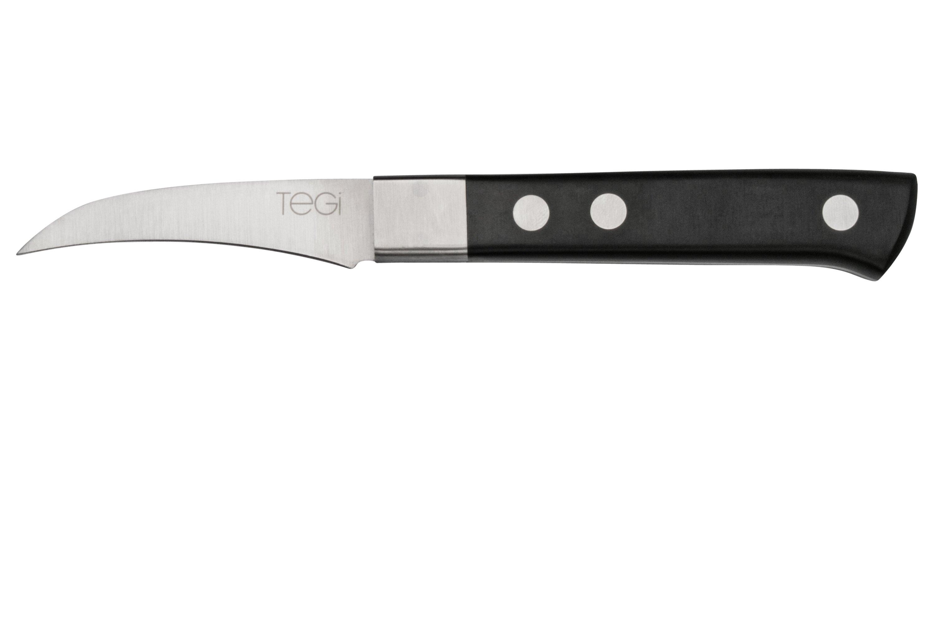Maserin TEGI 2500-07PN turning knife black, 7cm | Advantageously ...