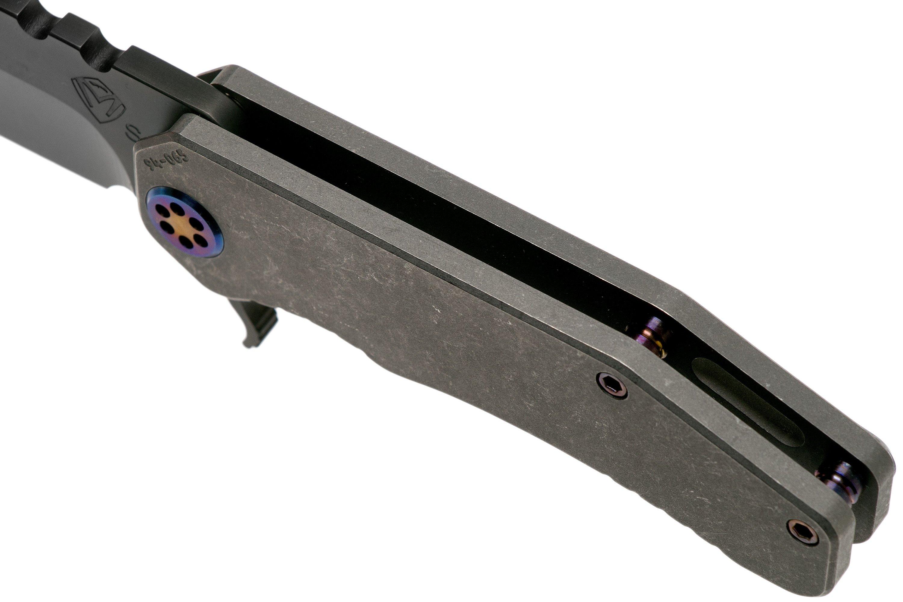 Medford 187F Flipper Tumbled Ti, PVD Black D2, navaja | Compras con ...