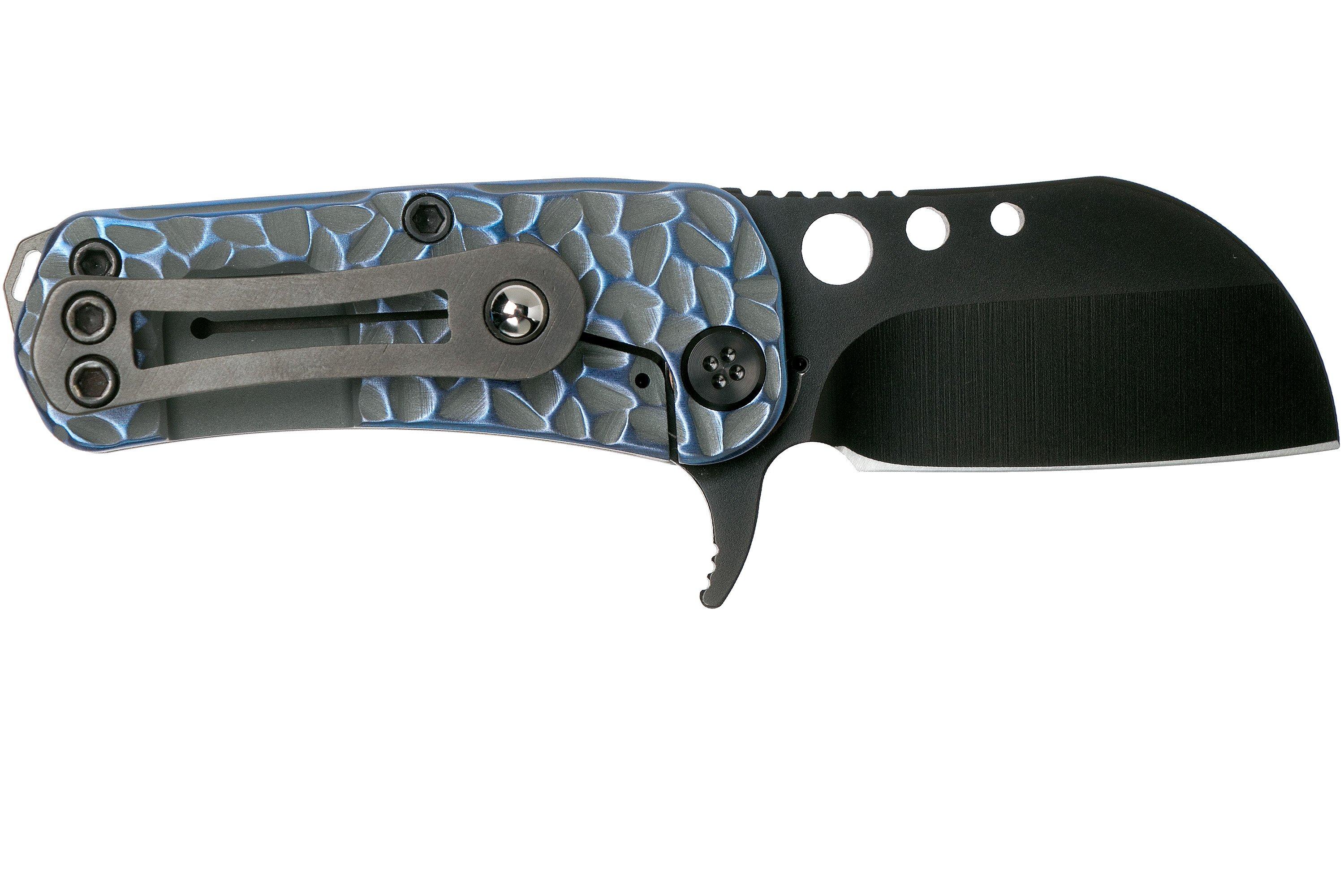 Medford Chunky Monkey S35VN PVD, Cement Blue Peaks & Valleys Handle ...