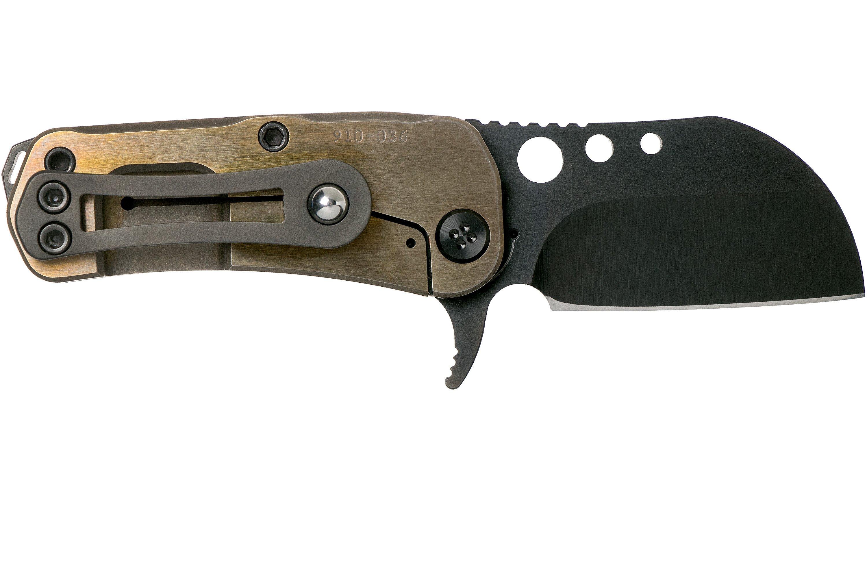 Medford Chunky Monkey S35VN PVD, Bronze Faced Handle pocket knife ...