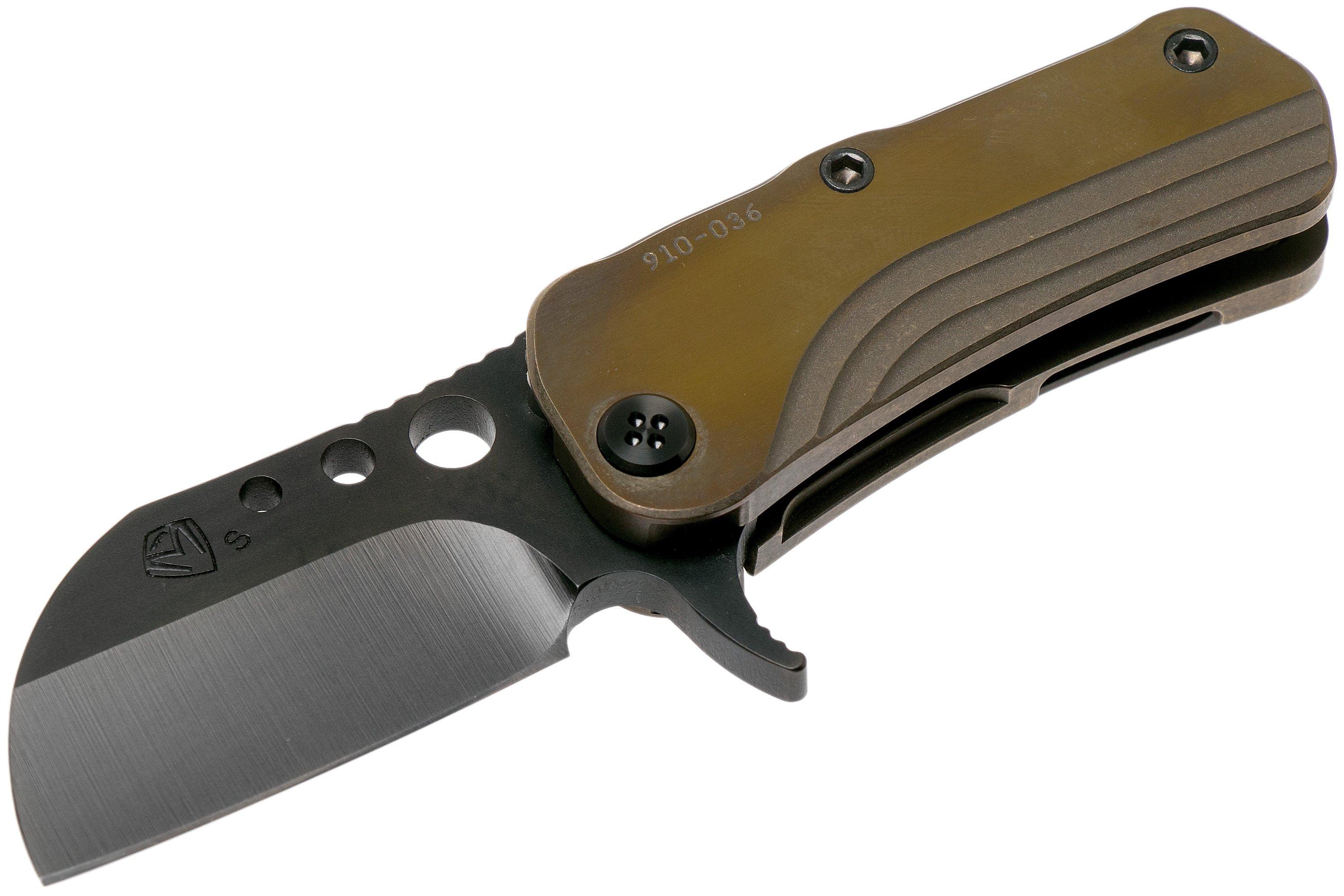 Medford Chunky Monkey S35VN PVD, Bronze Faced Handle pocket knife ...