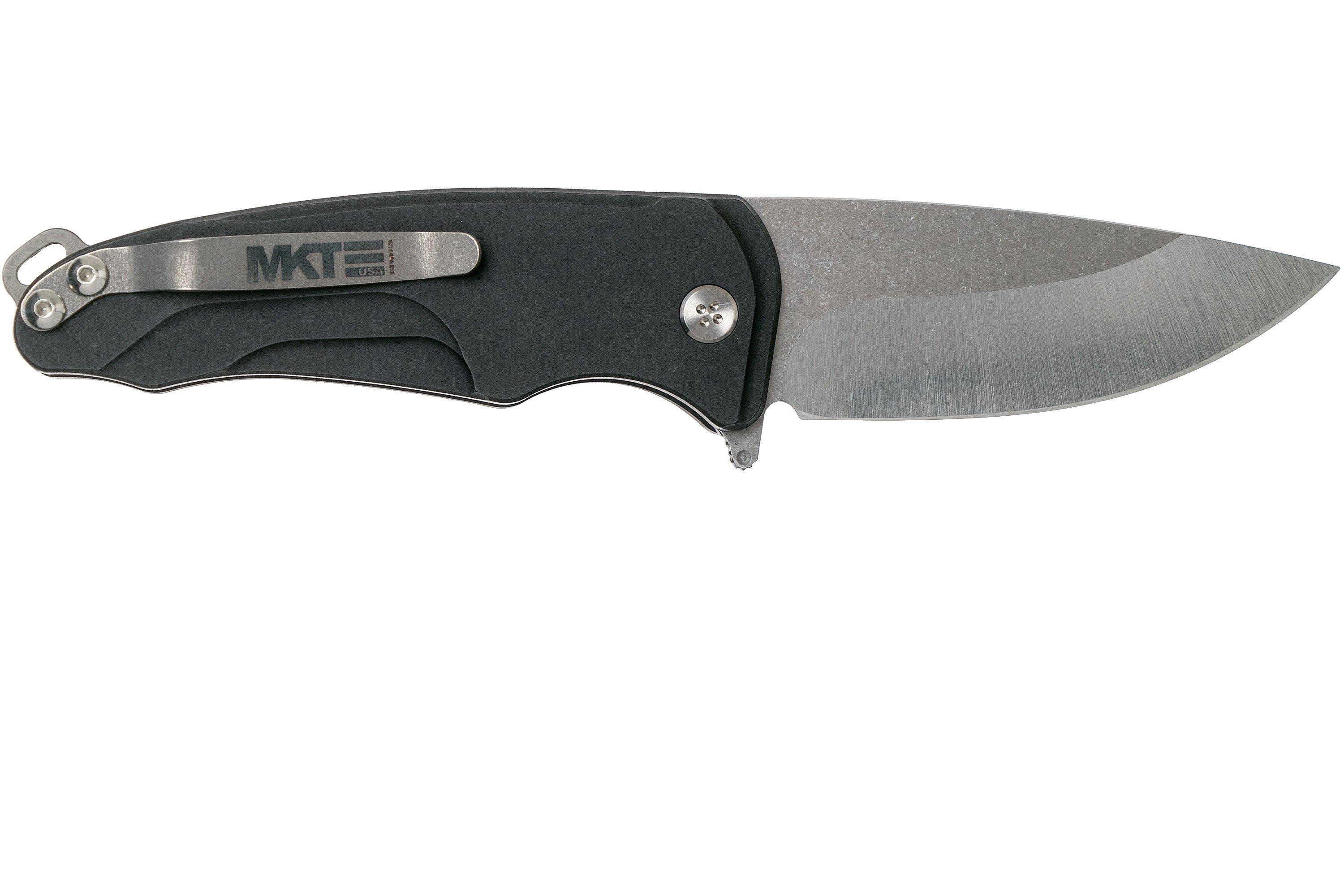 Medford Smooth Criminal S35VN Tumbled, Black Aluminium pocket knife ...