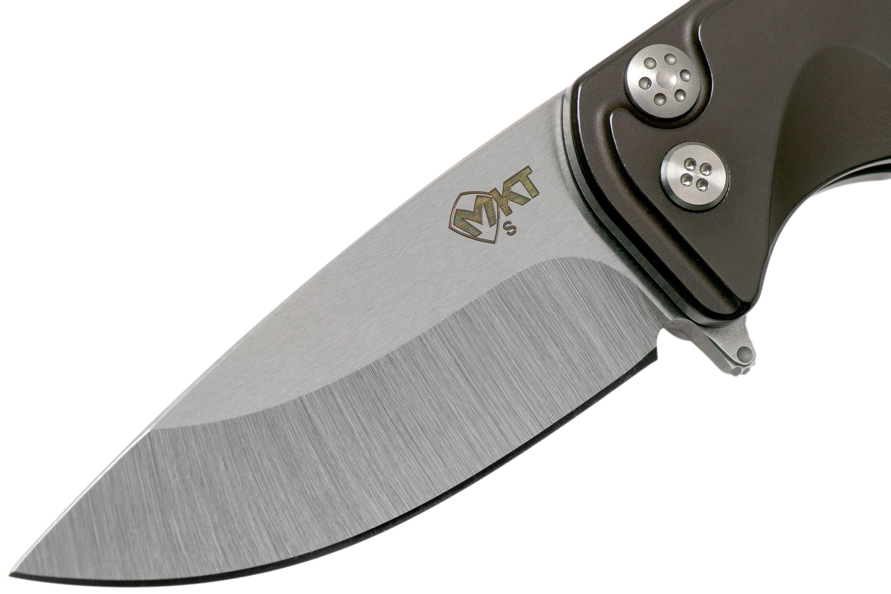 Medford Smooth Criminal S35VN Tumbled, Bronze Aluminium pocket knife ...