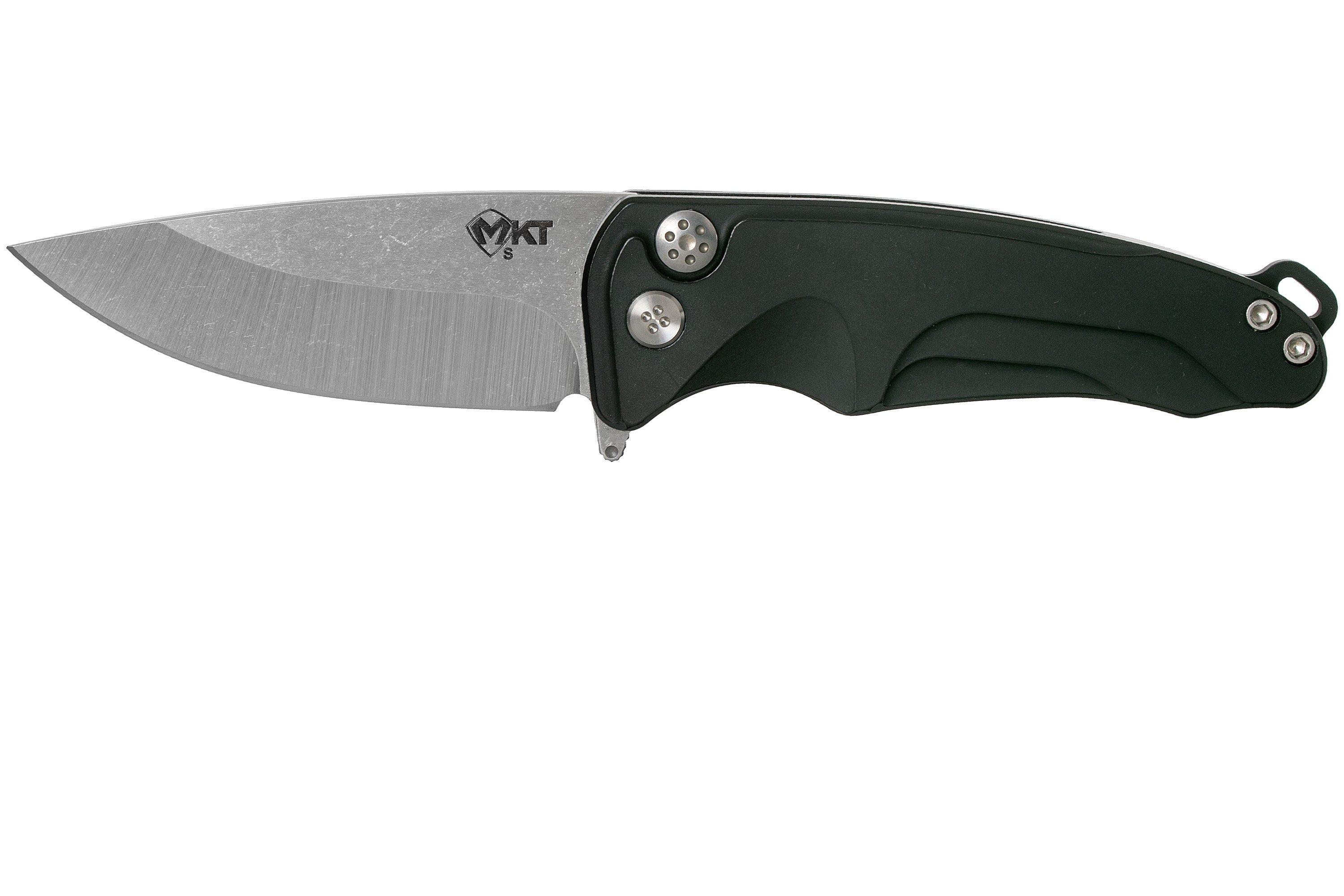 Medford Smooth Criminal S35VN Tumbled, Black Aluminium pocket knife ...