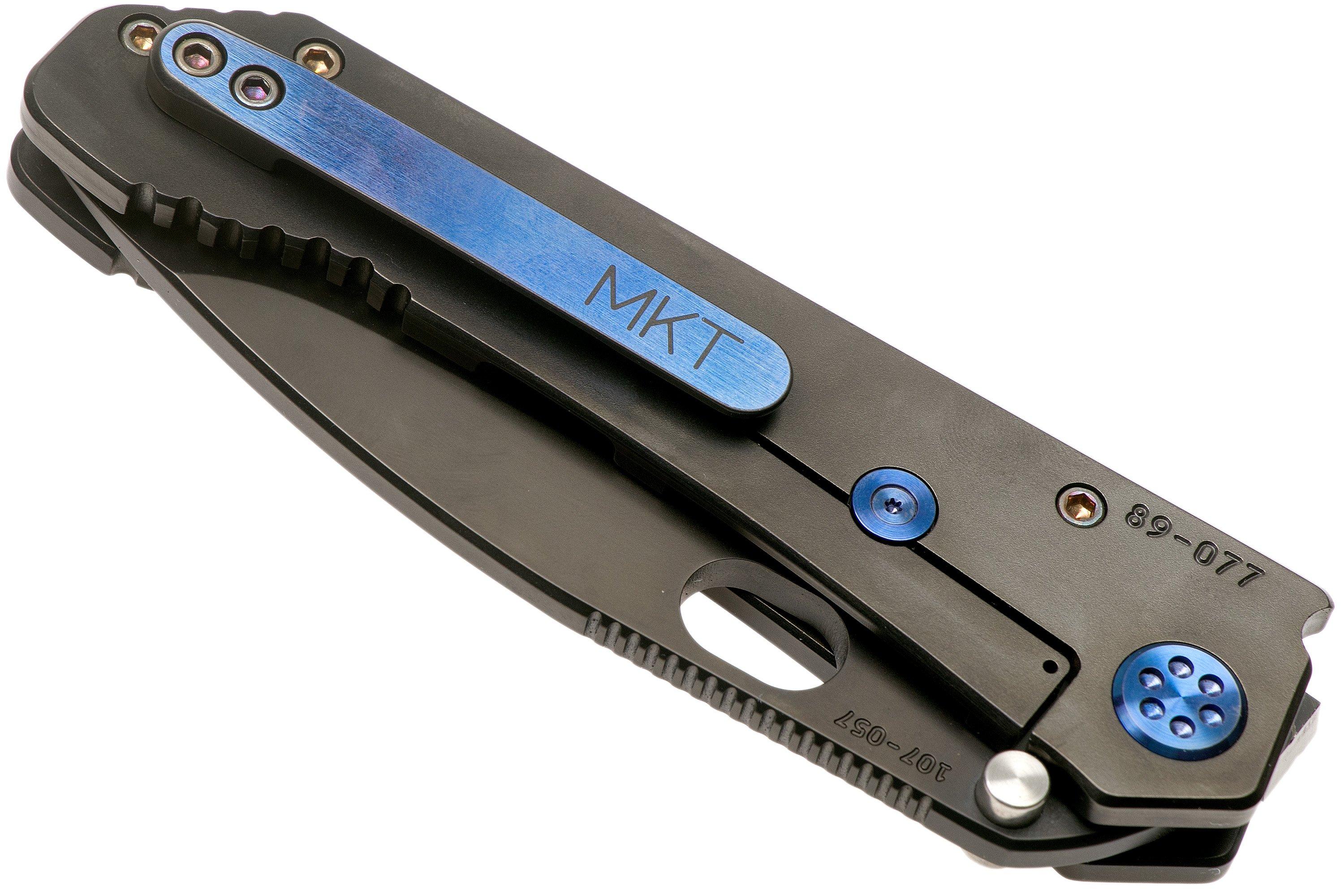 Medford 187DP D2, PVD Klinge, PVD Griff, Hardware blau, Taschenmesser ...