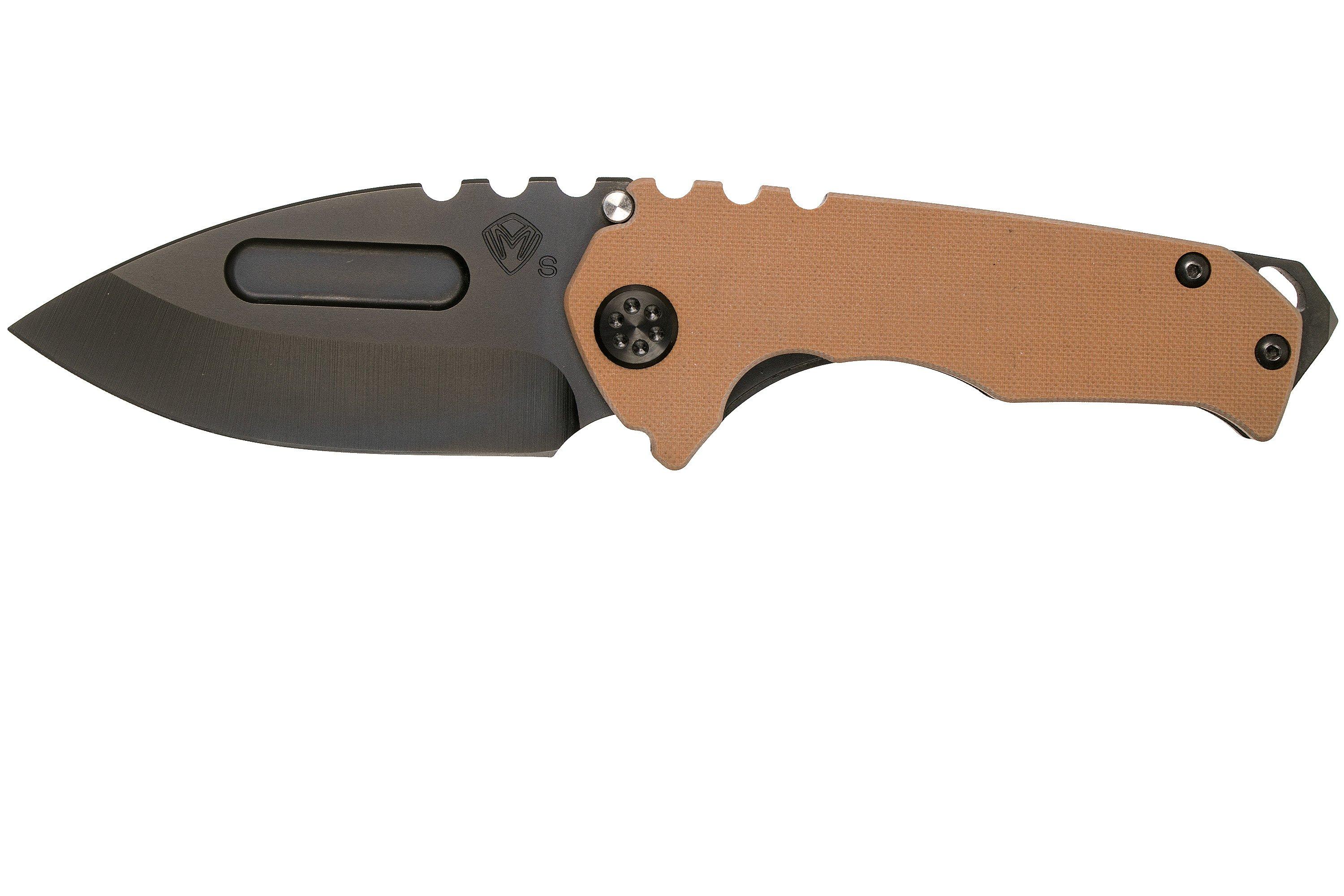 Medford Praetorian Genesis G 3V, PVD Droppoint Blade, Coyote G10 Handle ...