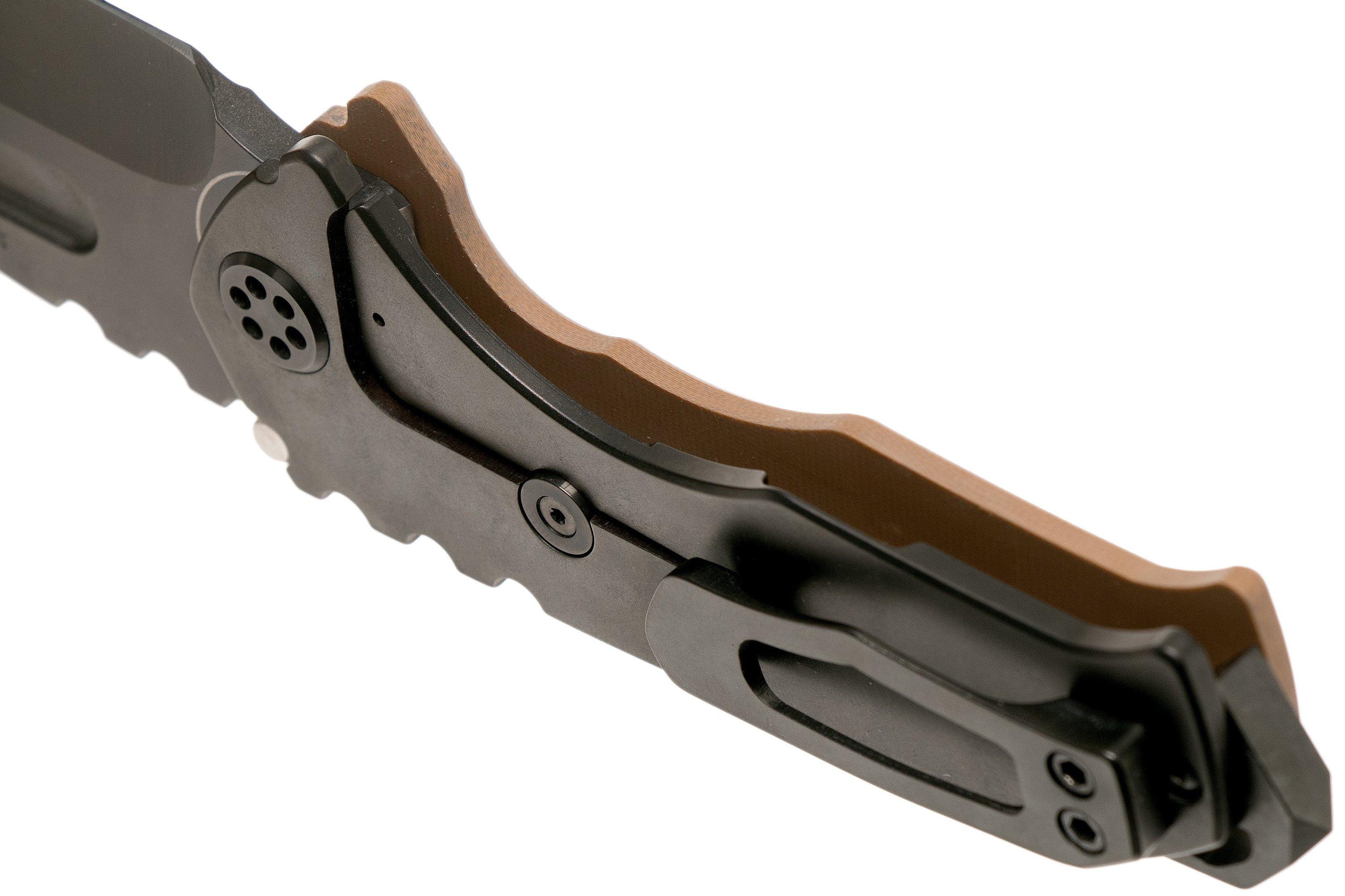 Medford Praetorian Genesis G 3V, PVD Droppoint Blade, Coyote G10 Handle ...