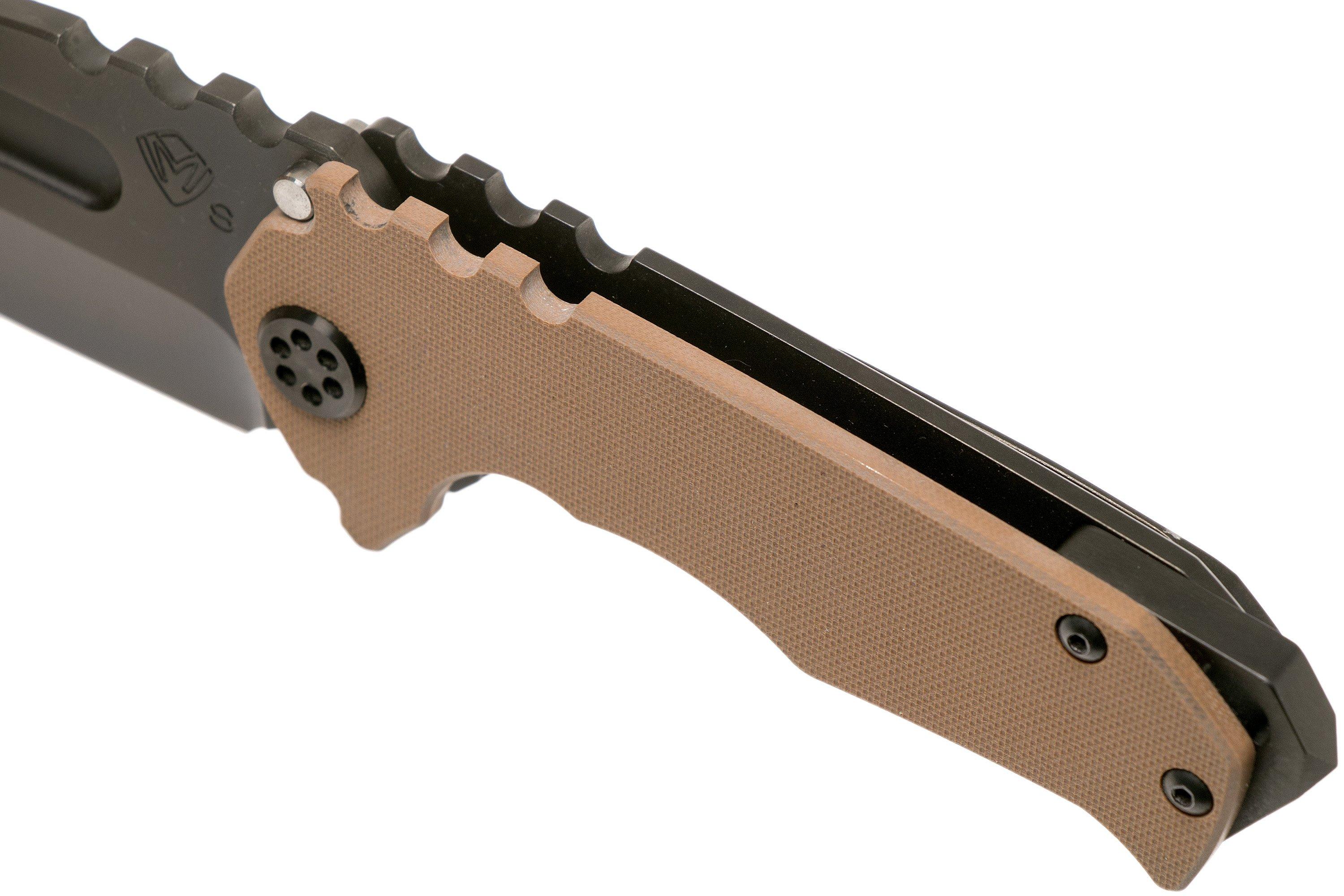 Medford Praetorian Genesis G 3V, PVD Droppoint Blade, Coyote G10 Handle ...