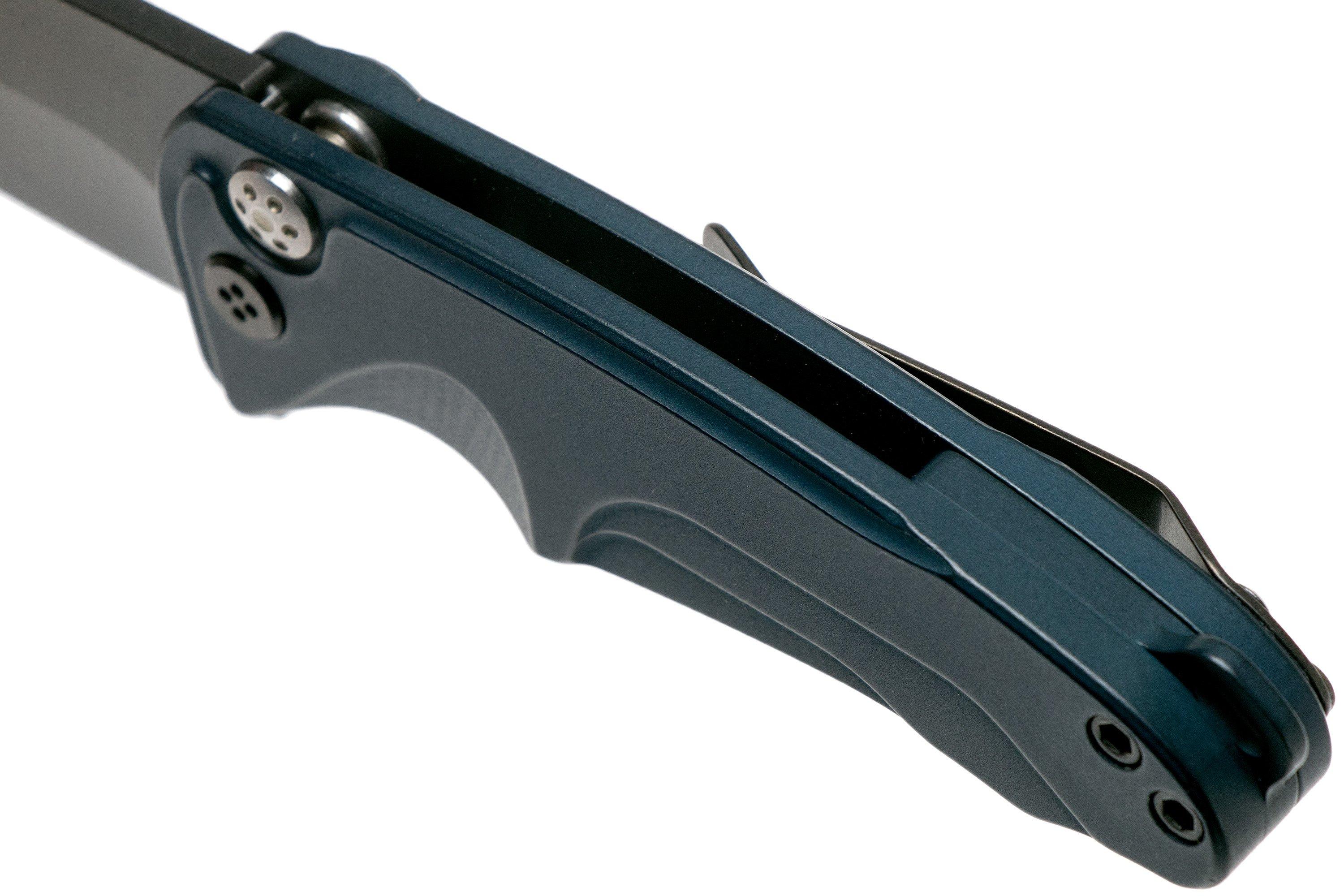 Medford Smooth Criminal PVD S35VN, Blue Aluminium pocket knife ...