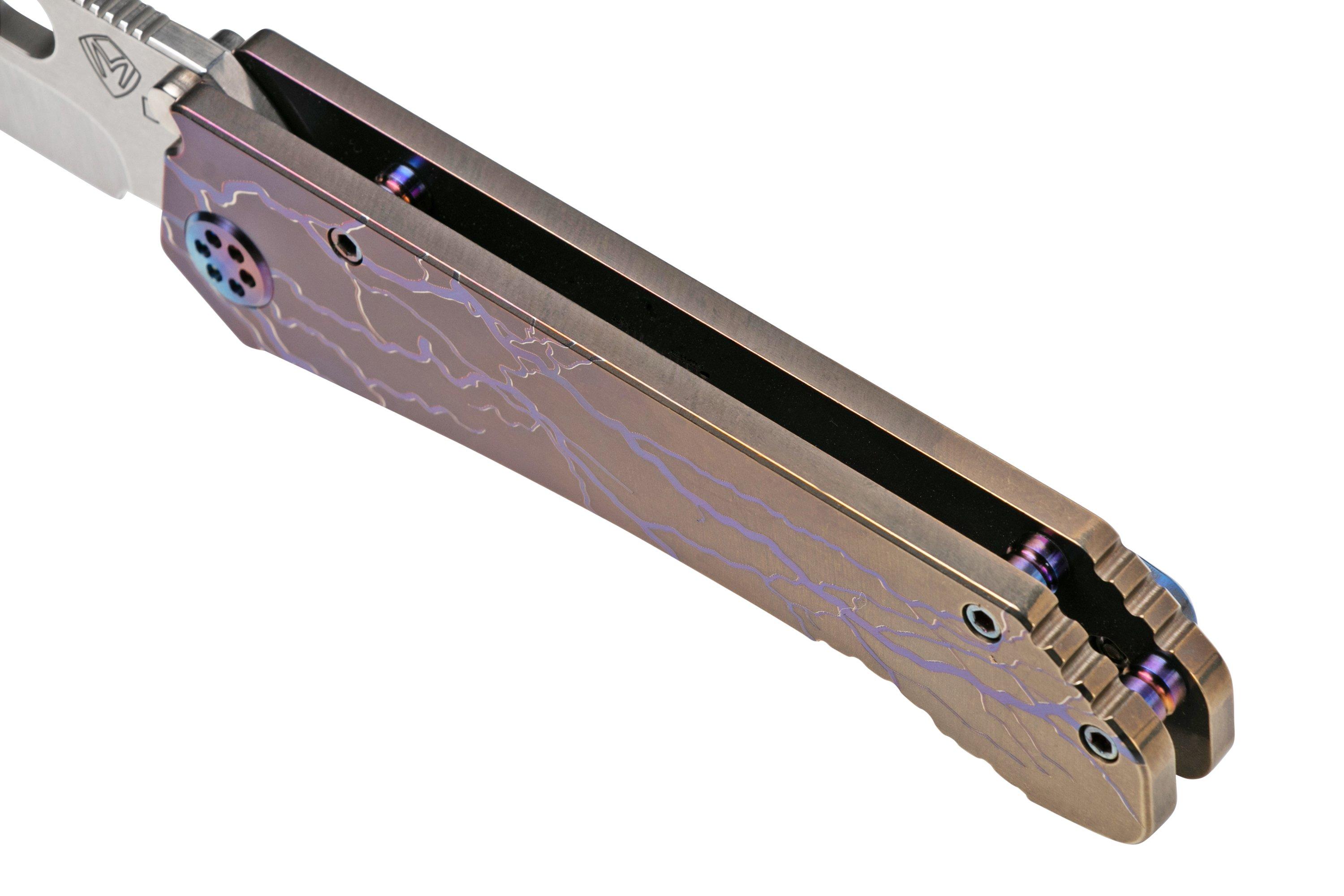 Medford 187 DP D2, Tumbled Drop Point, Bronze Violet Fade Lightning ...