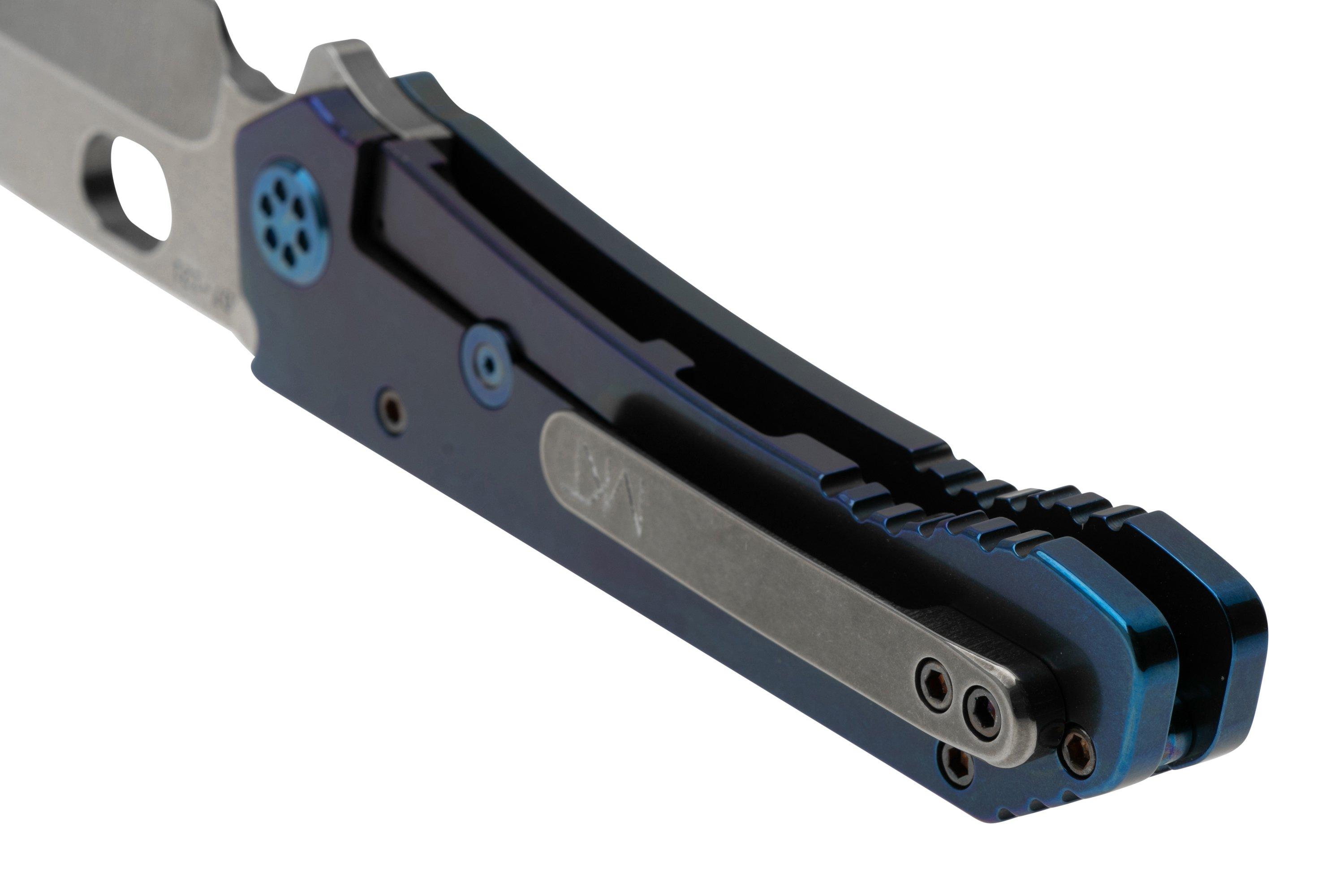 Medford 187 DP, D2 Tumbled Blade, Blue Handle, Blue Hardware, pocket ...