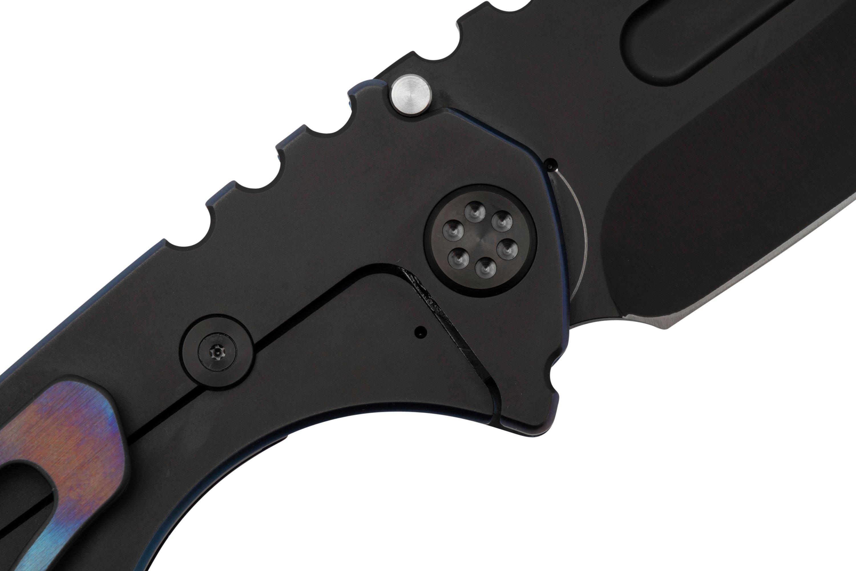 Medford Genesis T, S45VN PVD Drop Point Blade, Faced Flamed Galaxy ...