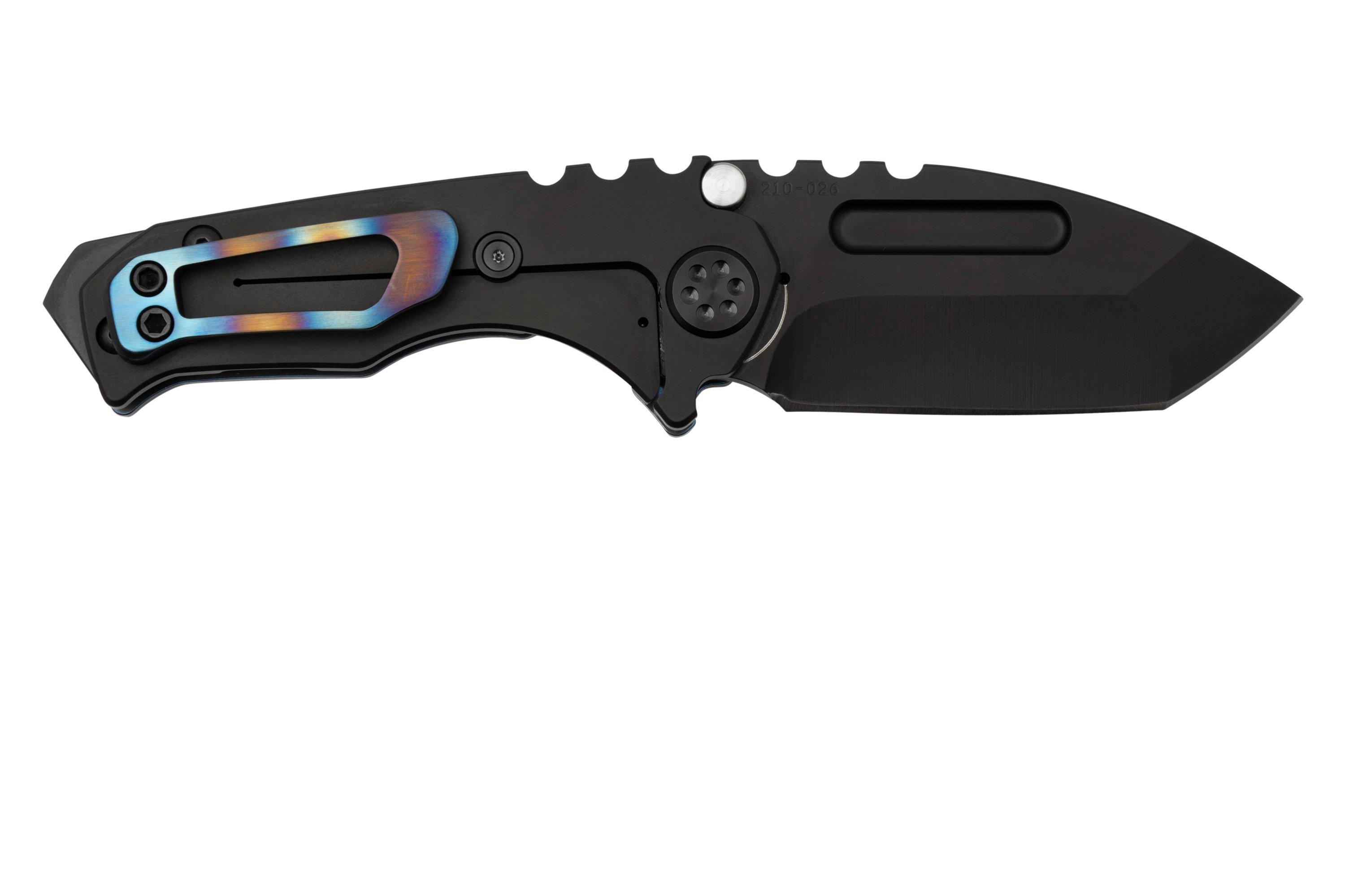 Medford Micro T, S45VN PVD Tanto Blade, Faced Flamed Galaxy Handle ...