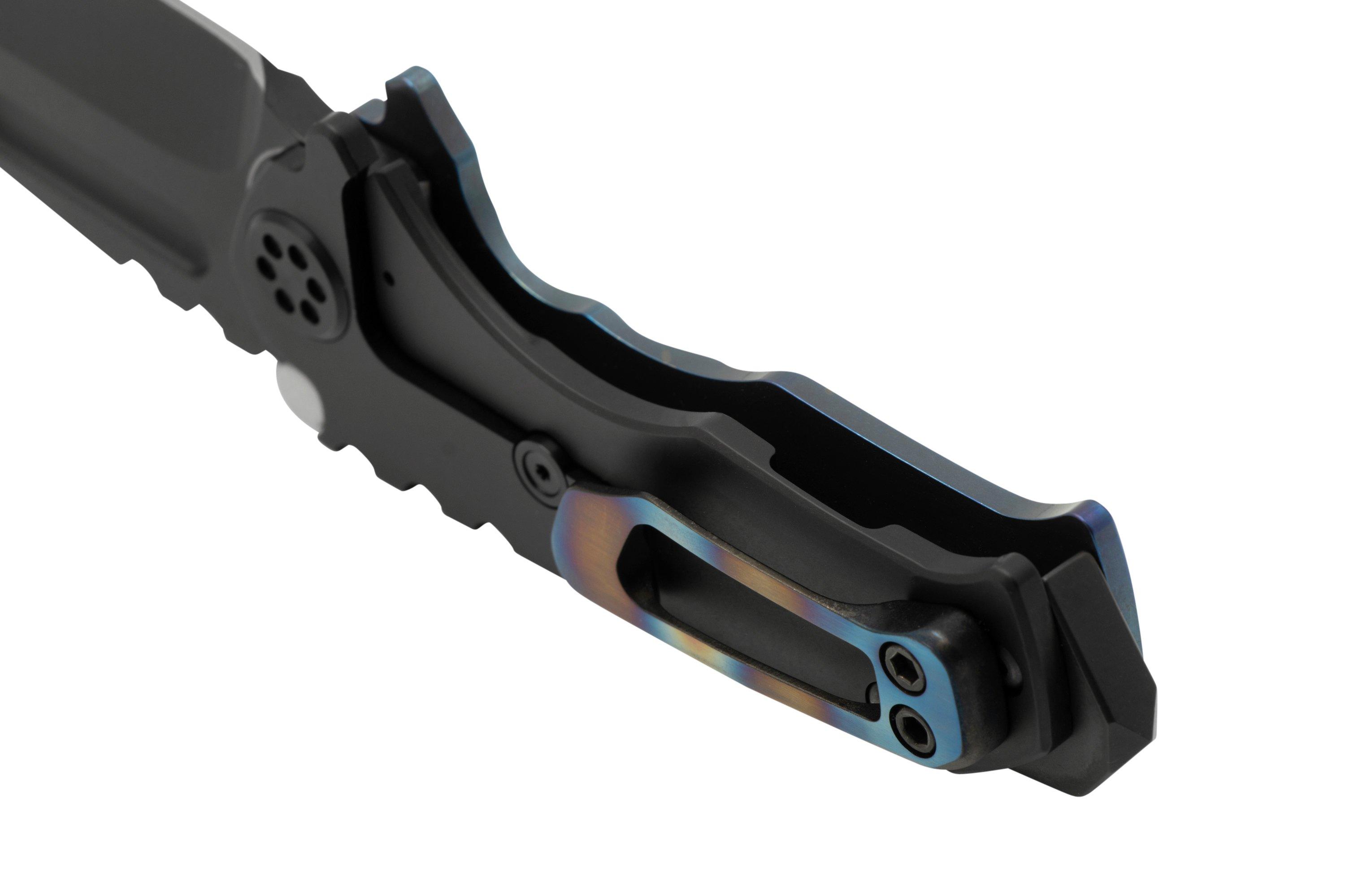 Medford Micro T, S45VN PVD Tanto Blade, Faced Flamed Galaxy Handle ...