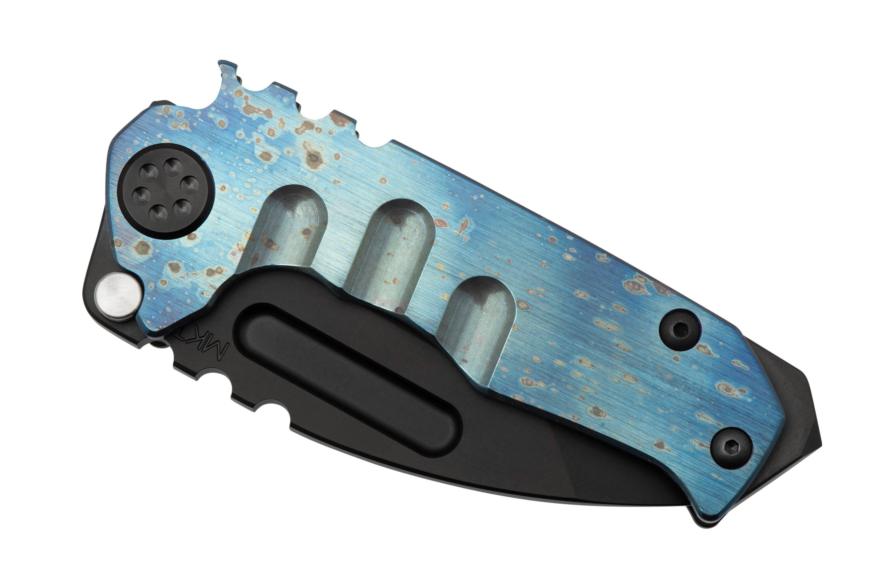 Medford Micro T, S45VN PVD Tanto Blade, Faced Flamed Galaxy Handle ...