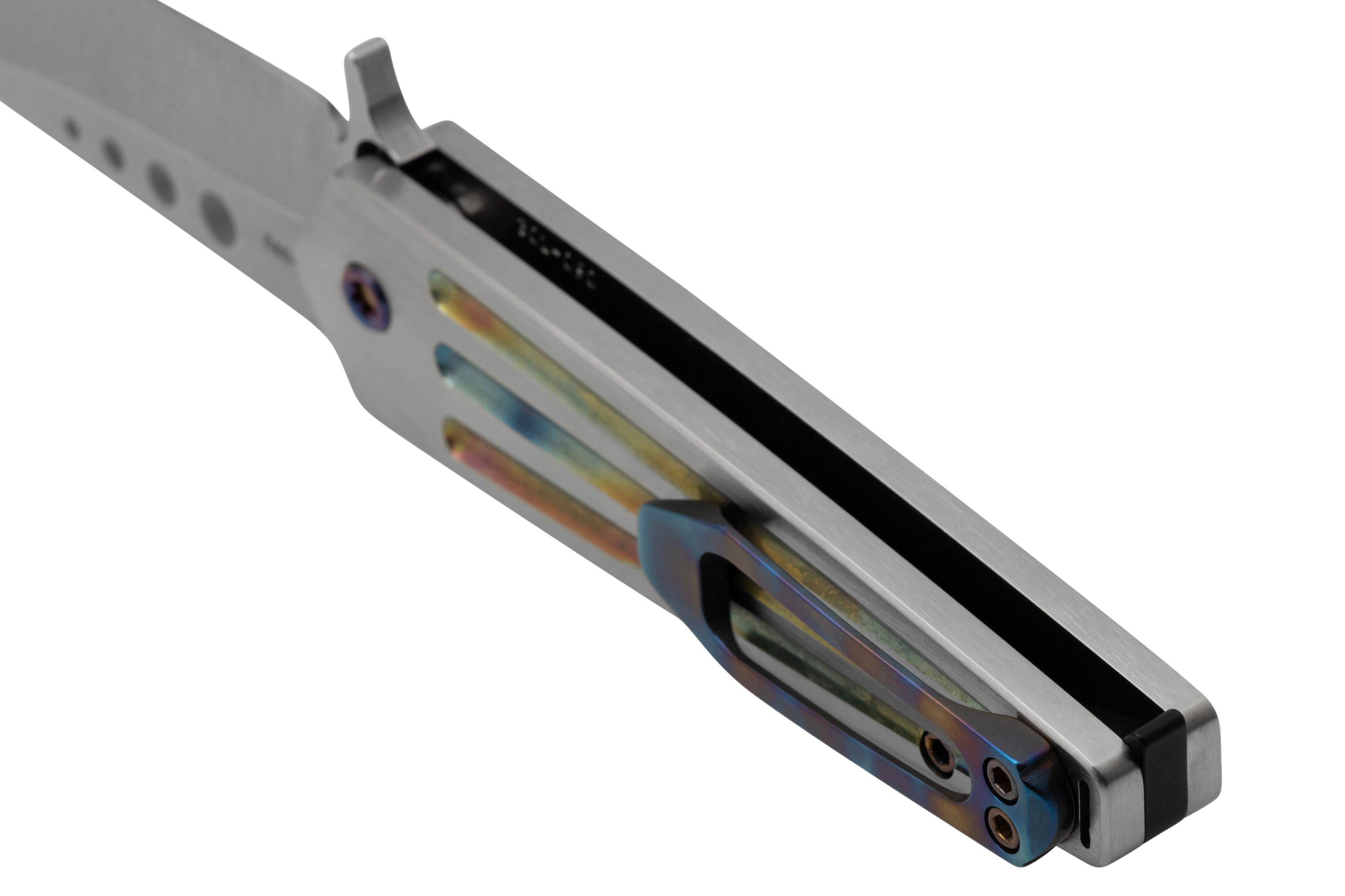 Medford Nosferatu Flipper, S45VN Tumbled Blade, Tumbled Handle, Pen ...