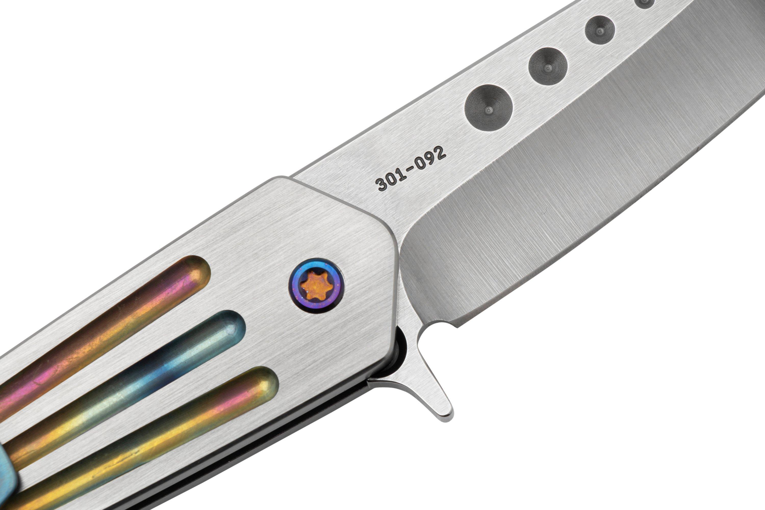 Medford Nosferatu Flipper, S45VN Tumbled Blade, Tumbled Handle, Pen ...