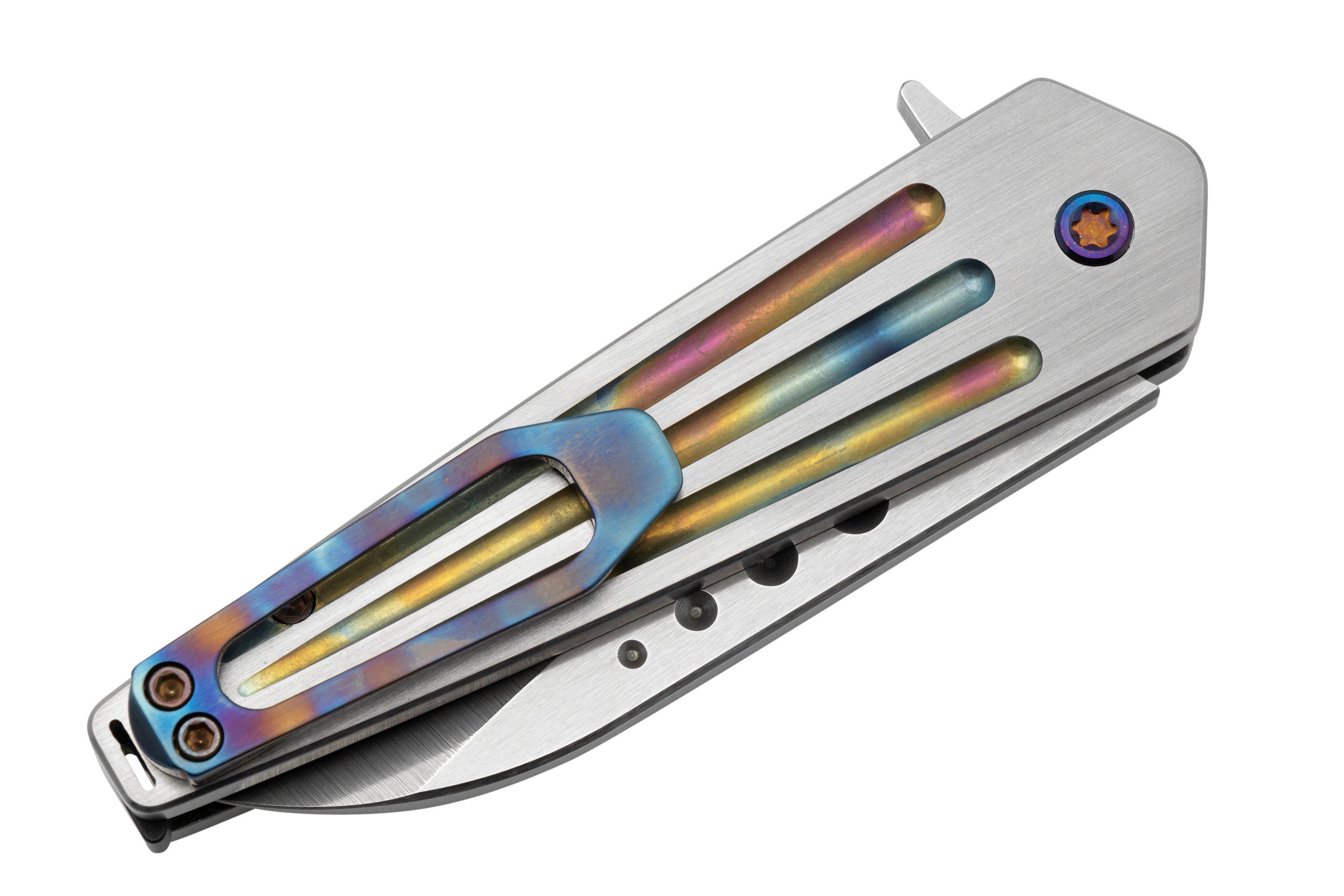 Medford Nosferatu Flipper, S45VN Tumbled Blade, Tumbled Handle, Pen ...