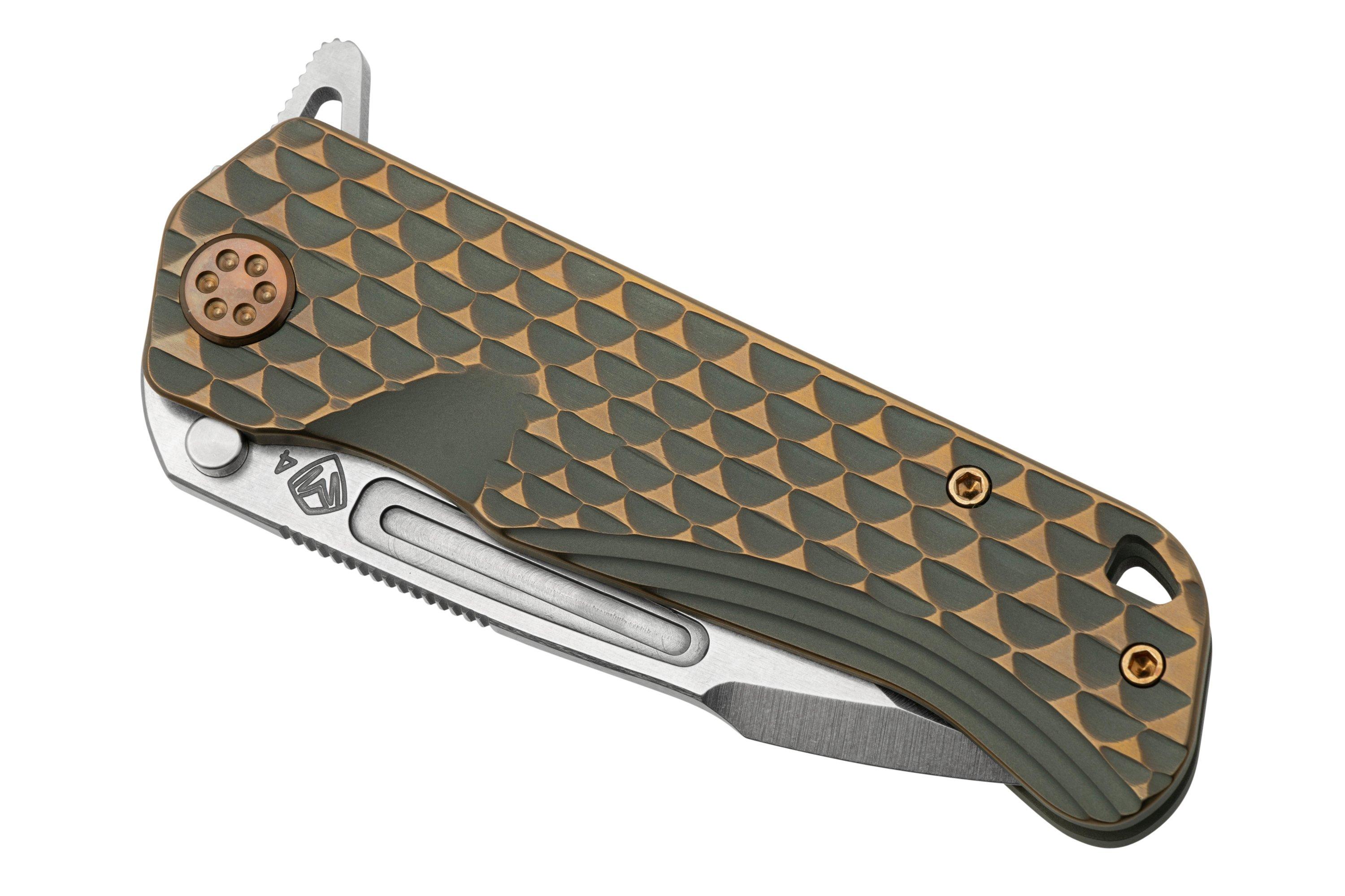 Medford Proxima, S45VN Tumbled Blade, BB Cement Bronze Dragon Skin ...