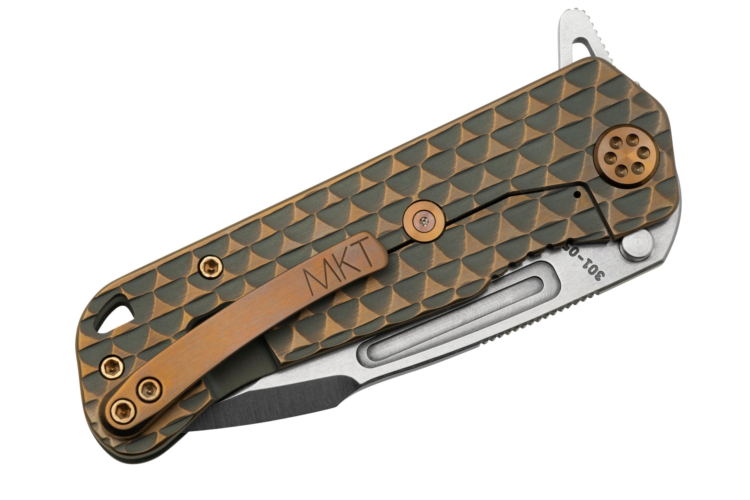 Medford Proxima, S45VN Tumbled Blade, BB Cement Bronze Dragon Skin ...