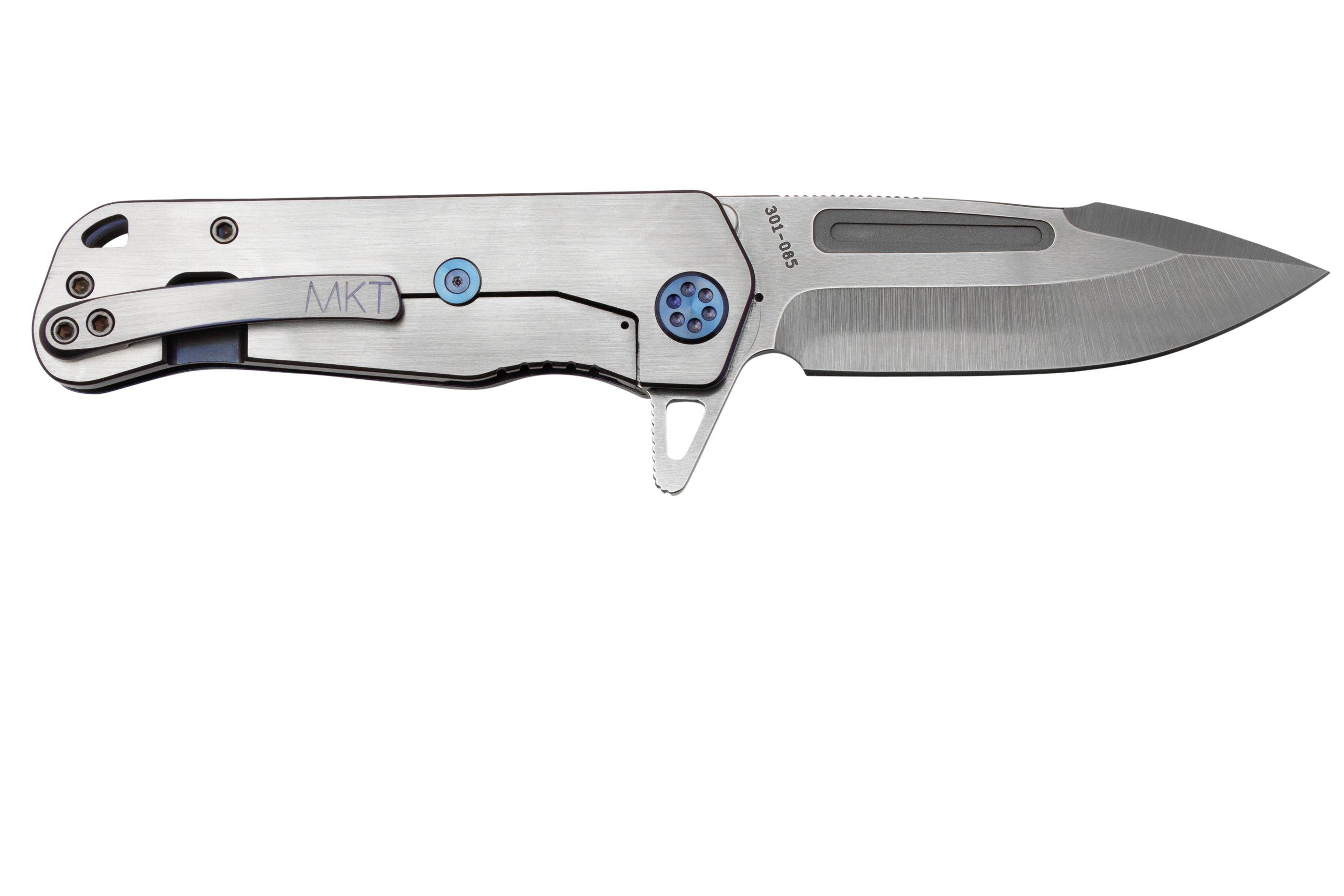 Medford Proxima S45VN, Tumbled Blade, Violet Handle Silver Flats ...