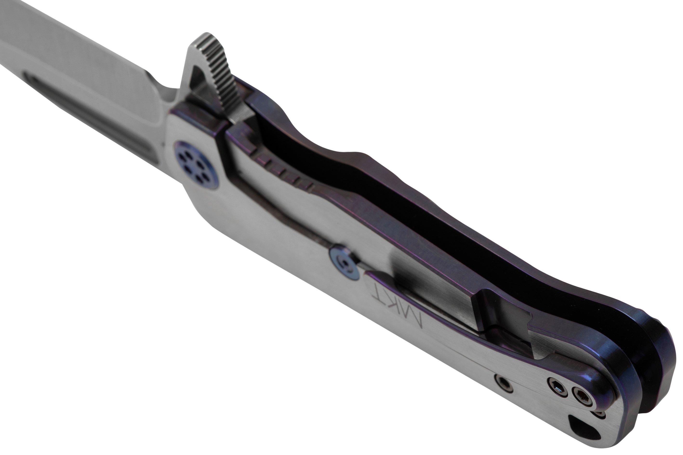 Medford Proxima S45VN, Tumbled Blade, Violet Handle Silver Flats ...