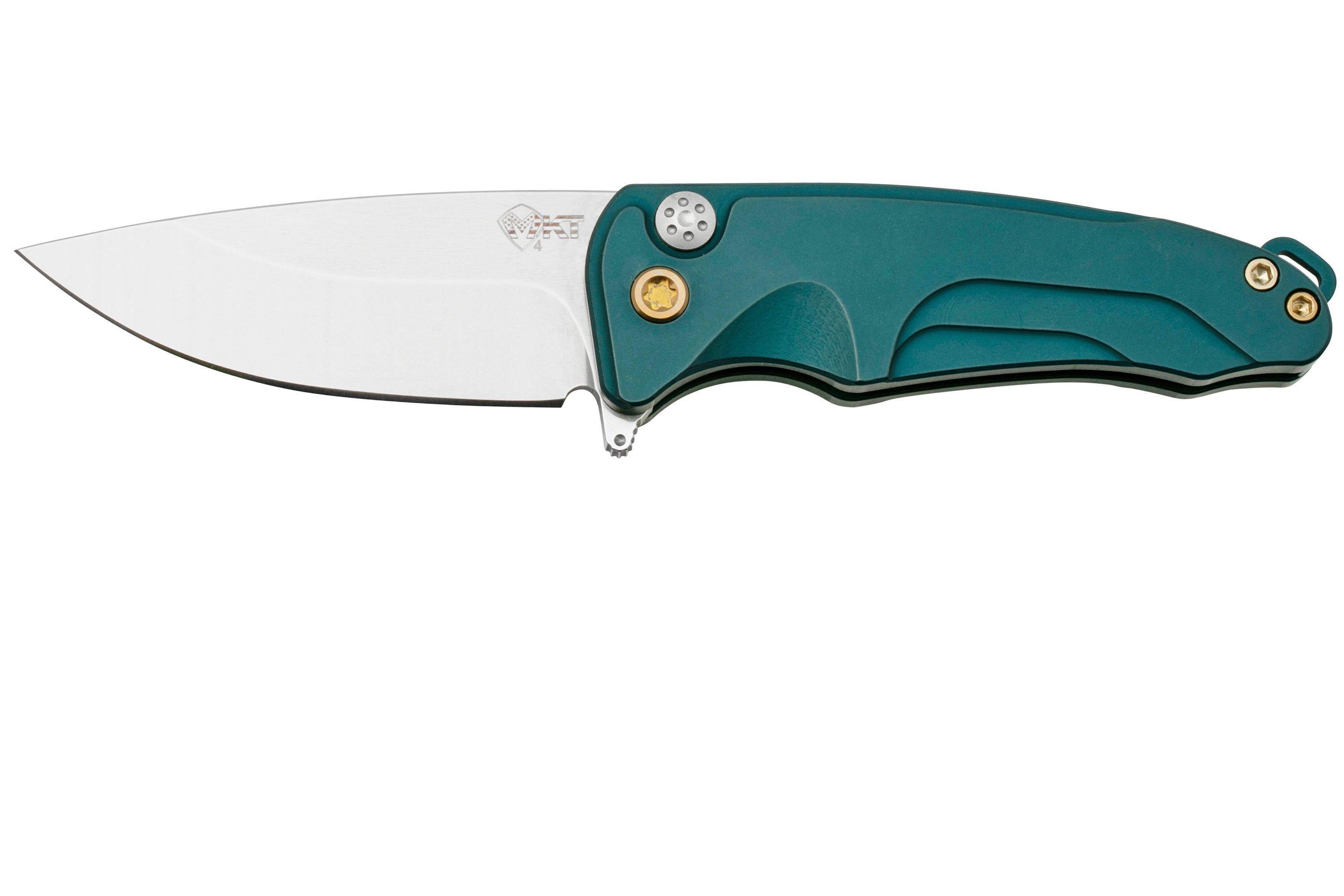 Medford Smooth Criminal, S45VN Tumbled, blau, Bronze Hardware and Clip ...